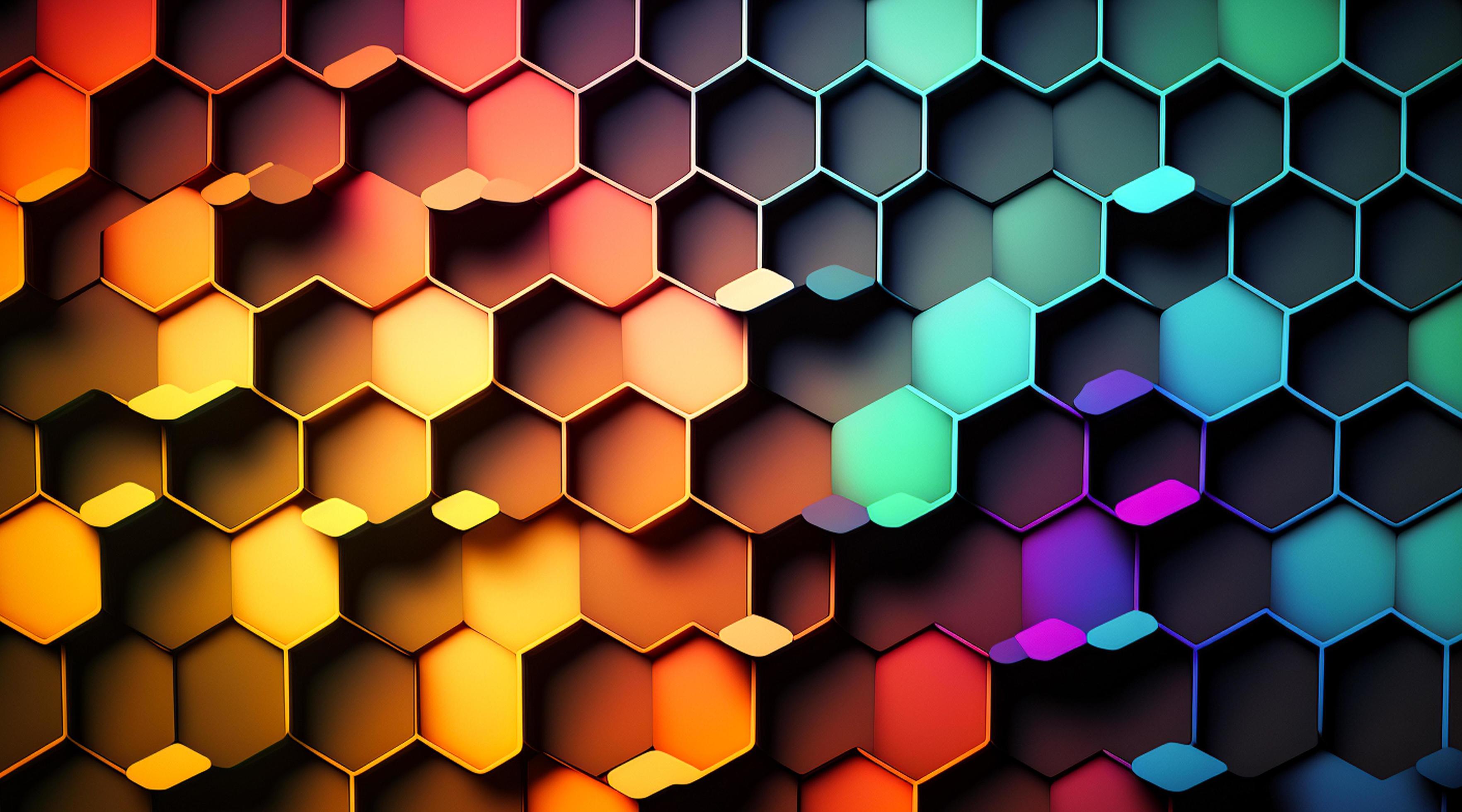 3d Hexagon Art