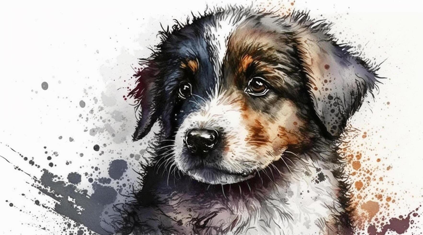 Watercolor Puppy Stock Photos, Images and Backgrounds for Free Download