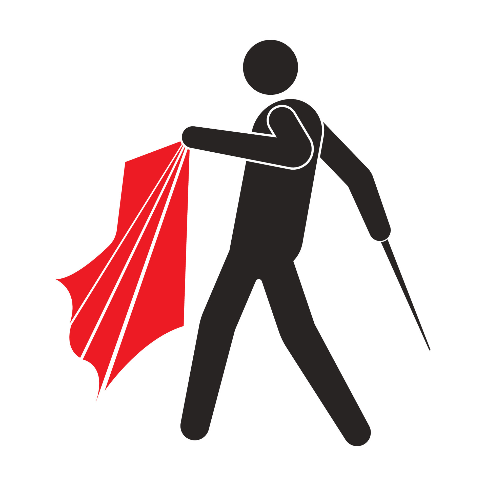 Matador icon vector 22267401 Vector Art at Vecteezy