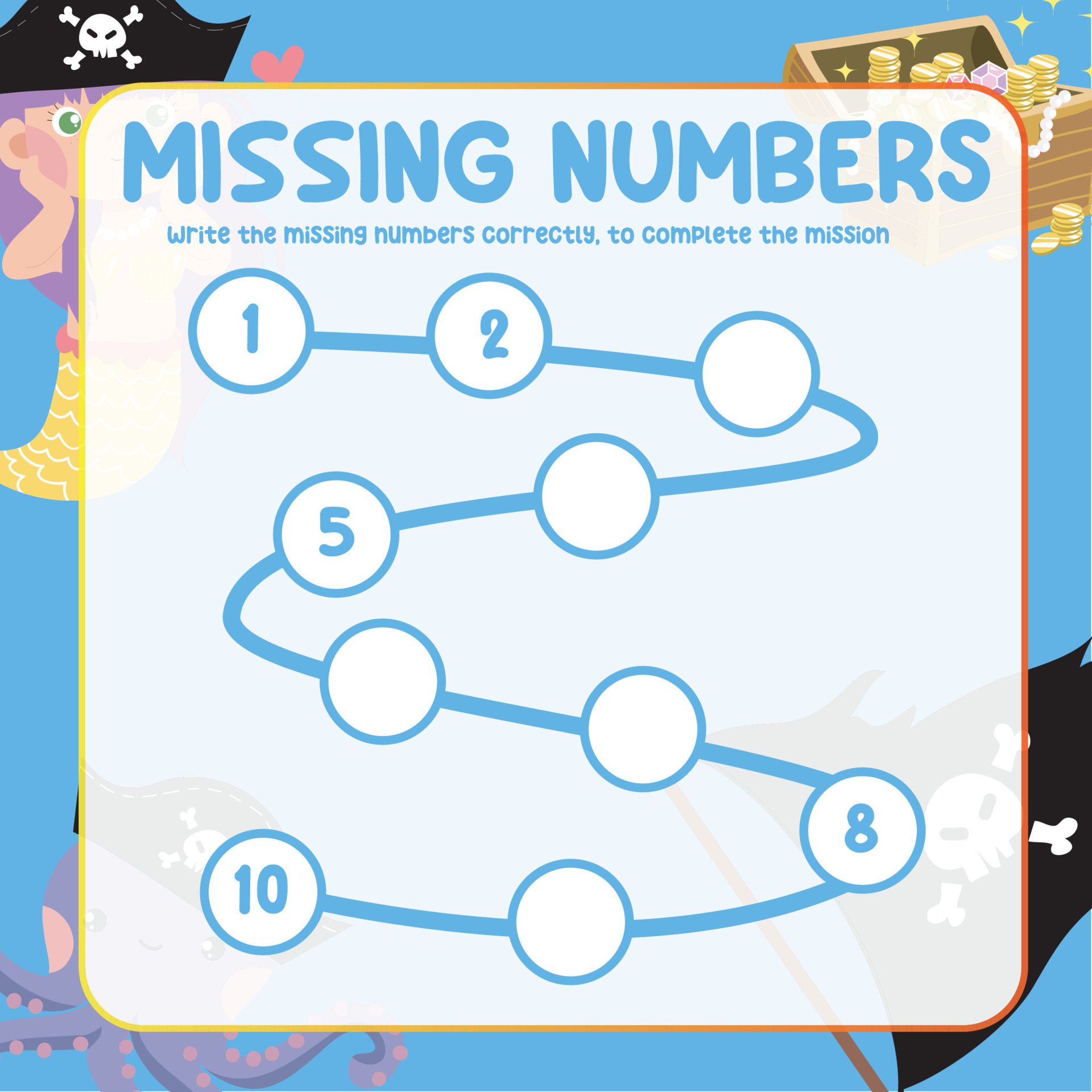 desaparecido números. escribir el responder correctamente. educativo ...