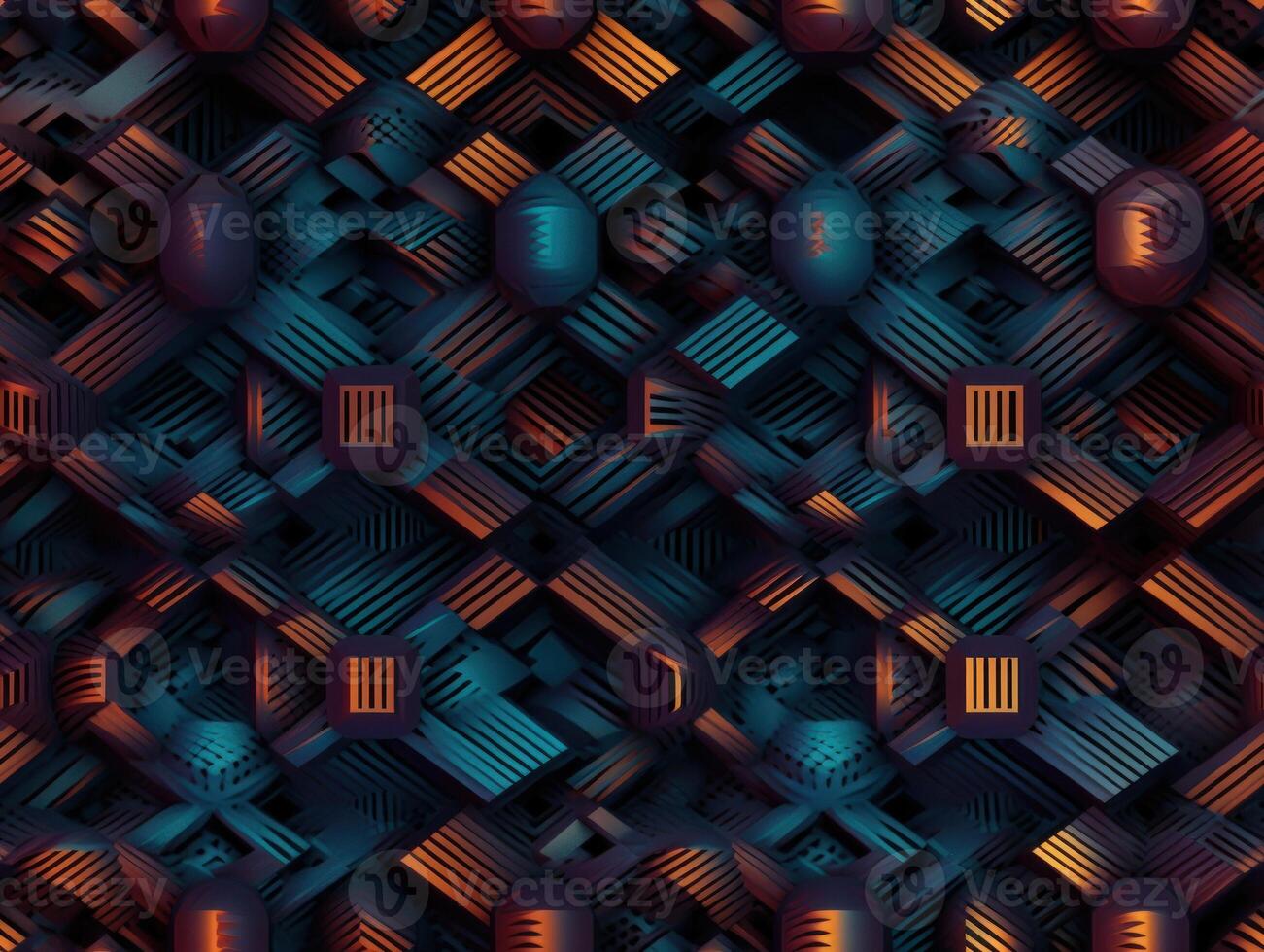 Dark abstract geometric grid pattern Seamless background created with ...