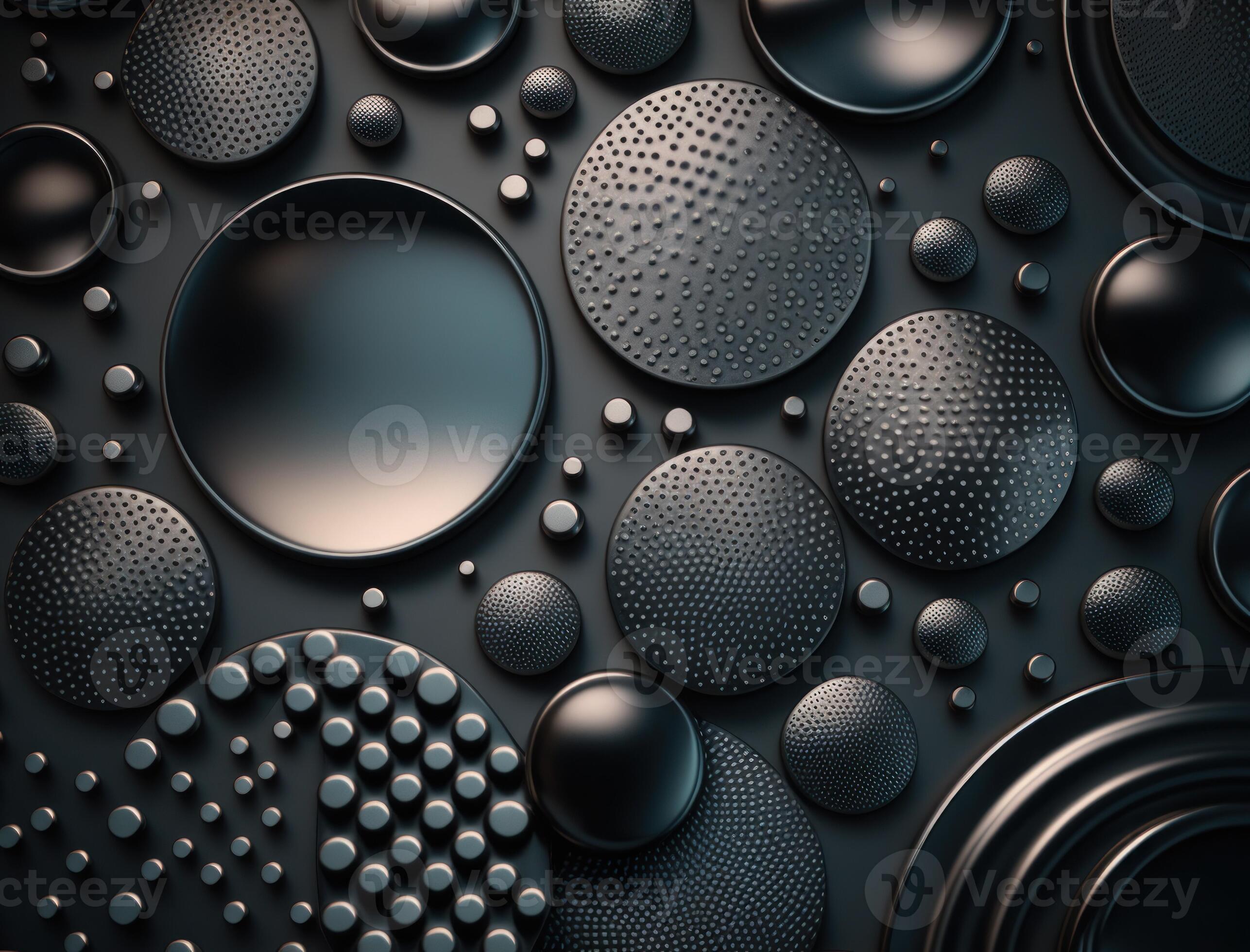 3D Futuristic circles background Abstract geometric grid pattern ...