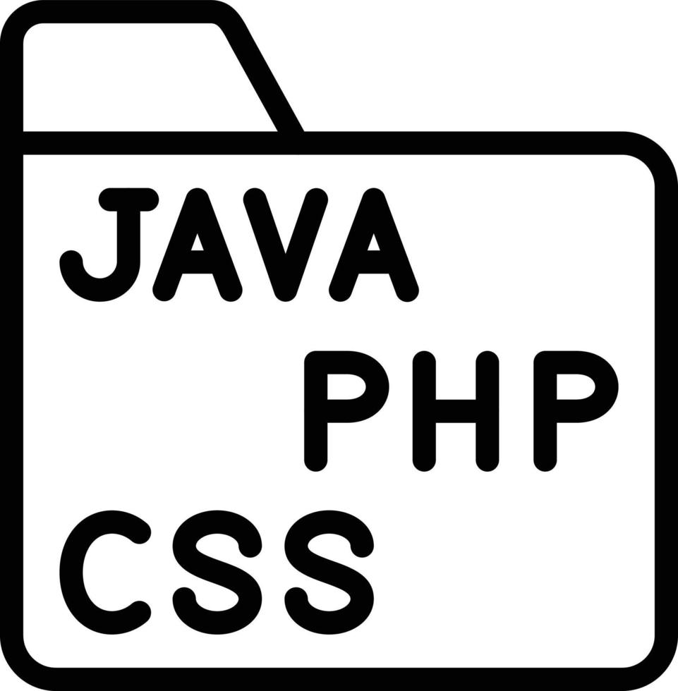 Vector Design Coding Folder Icon Style 22271265 Vector Art at Vecteezy