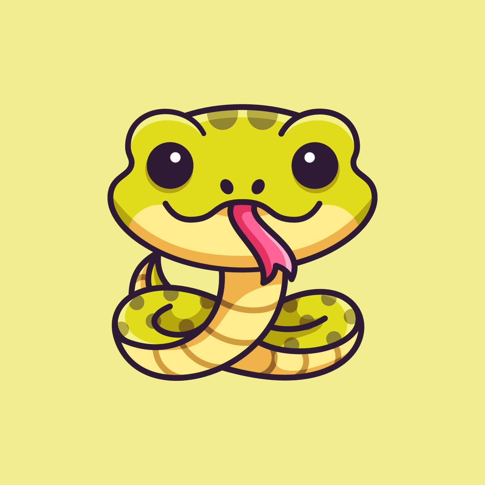 Cute Snake illustration 22273170 Vector Art at Vecteezy