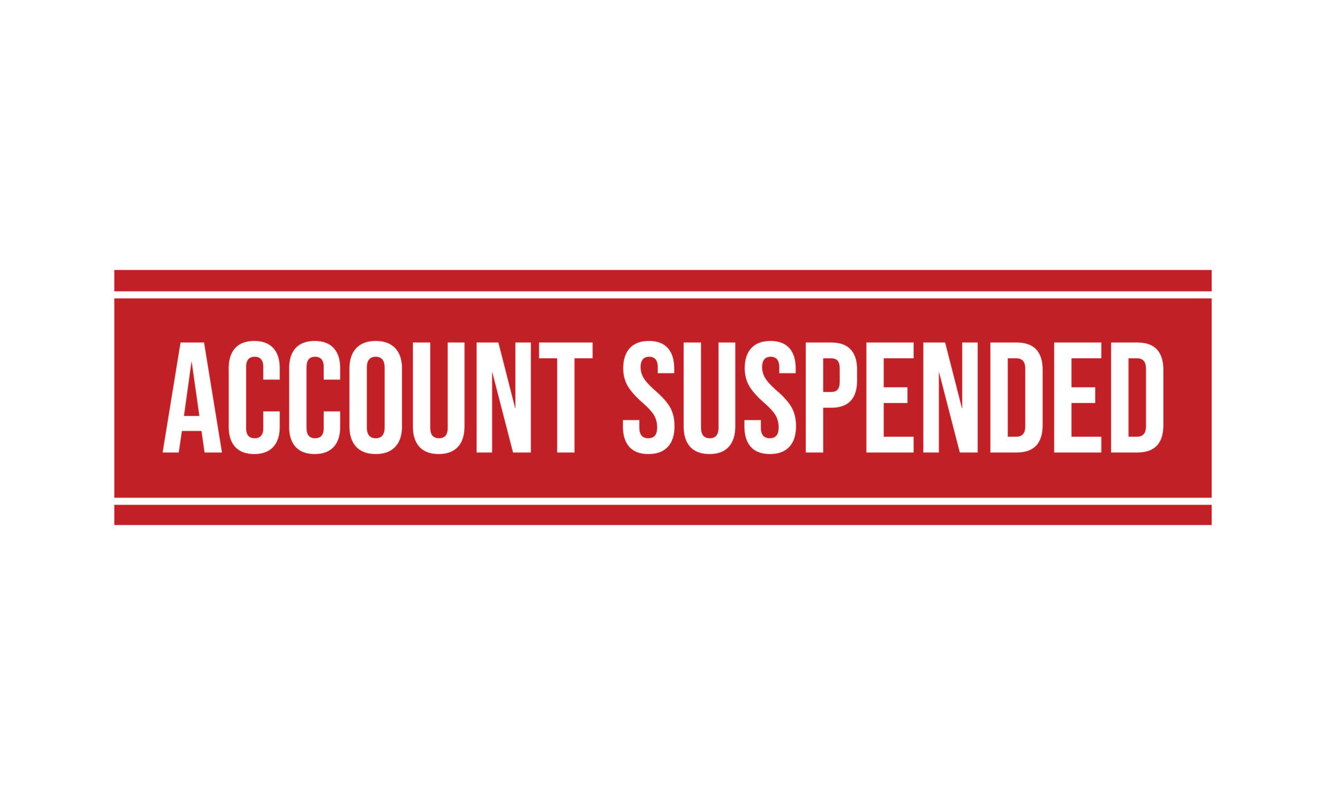Account Suspended Rubber Grunge Stamp Seal Stock Vector 22273228 Vector ...