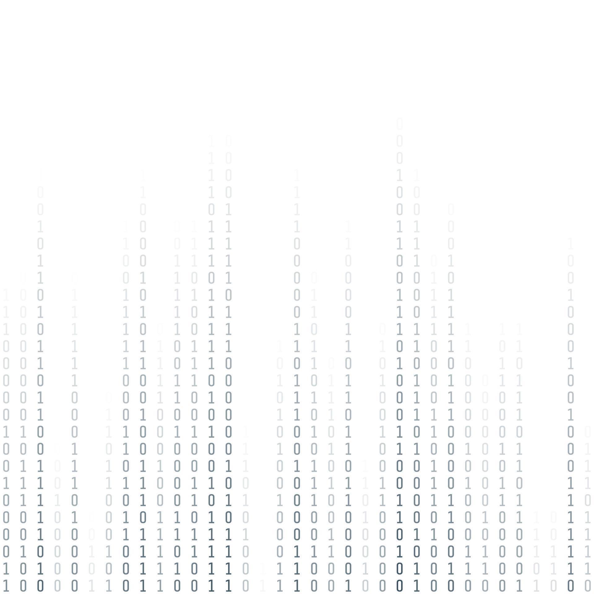 Binary Coding Computer Digital Data Encryption And Algorithms Vector Illustration Isolated On