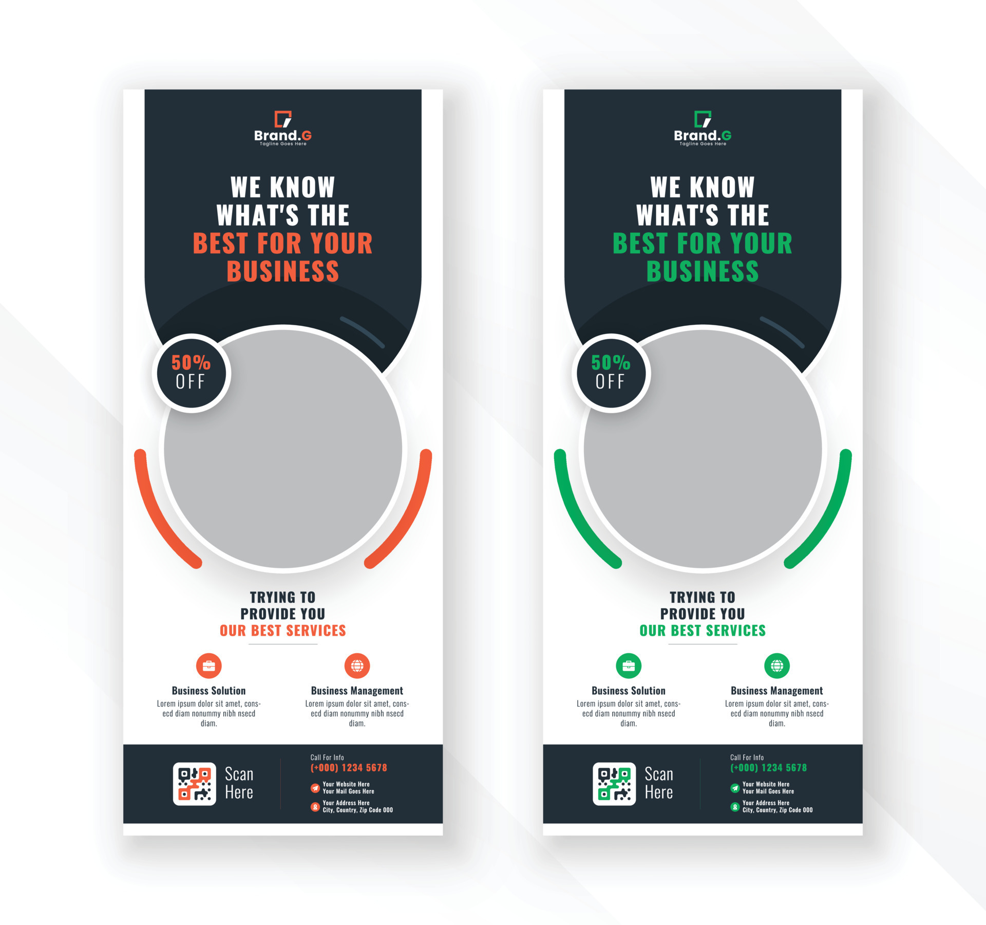 Modern Clean Minimal Flat Color Display Exhibition Business Roll Up modern-clean-minimal-flat-color-display-exhibition-business-roll-up