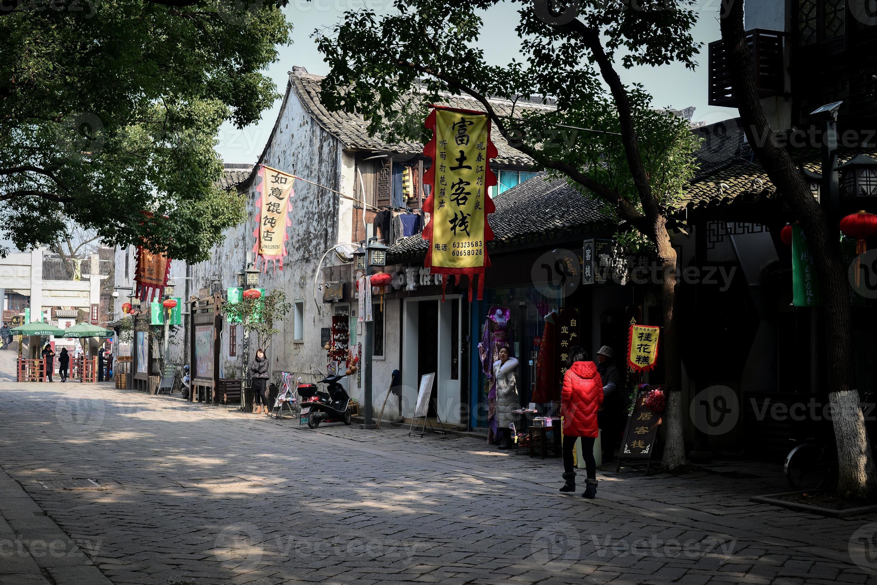 Market street in Wujiang, Suzhou, China 22275848 Stock Photo at Vecteezy