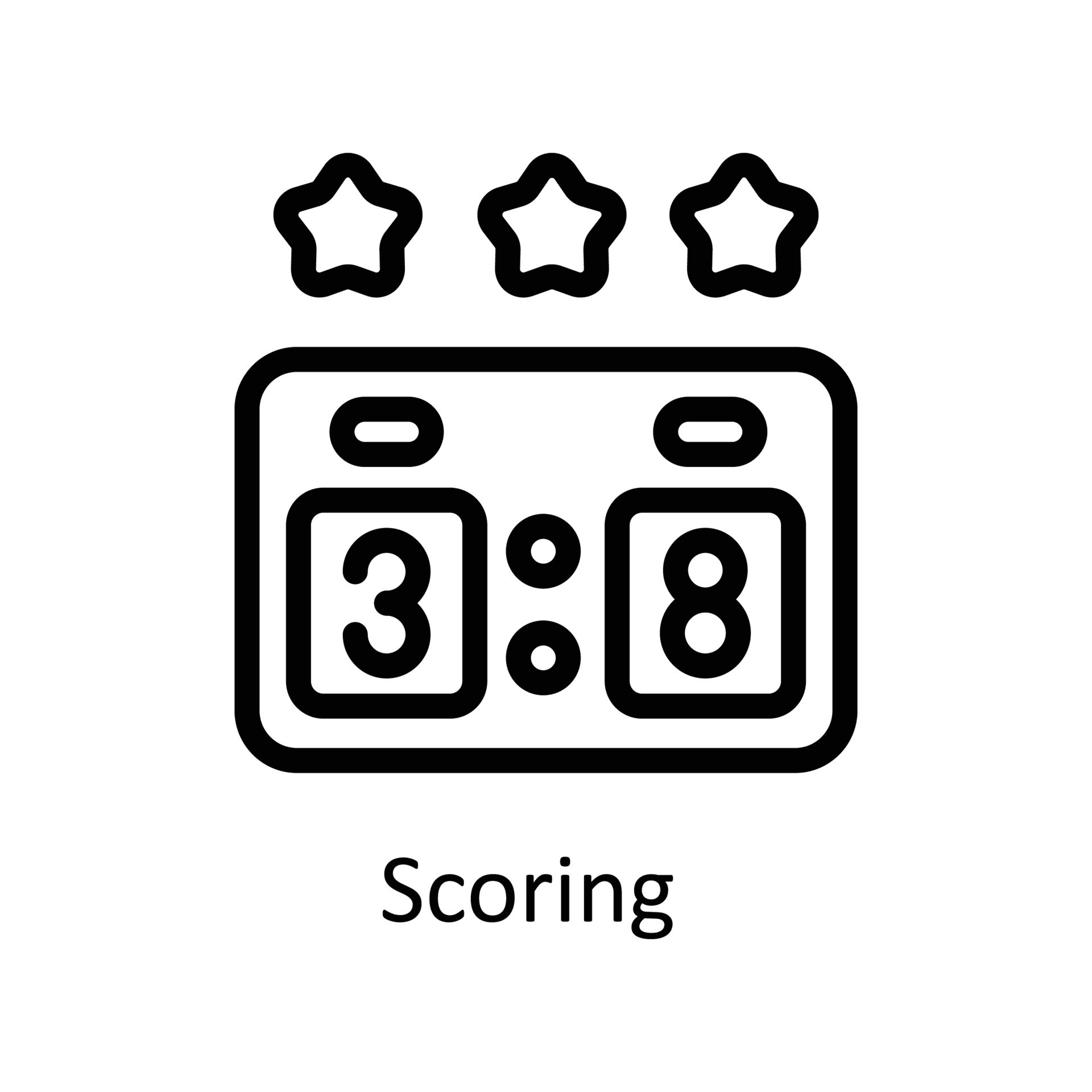 Scoring Vector Outline Icons Simple Stock Illustration Stock 22275873 Vector Art At Vecteezy