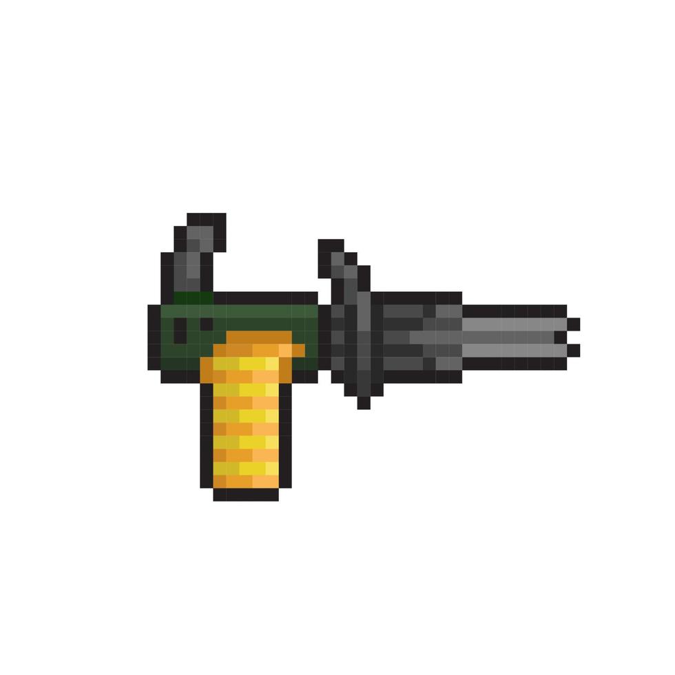 Heavy Machine Gun In Pixel Art Style 22276501 Vector Art At Vecteezy