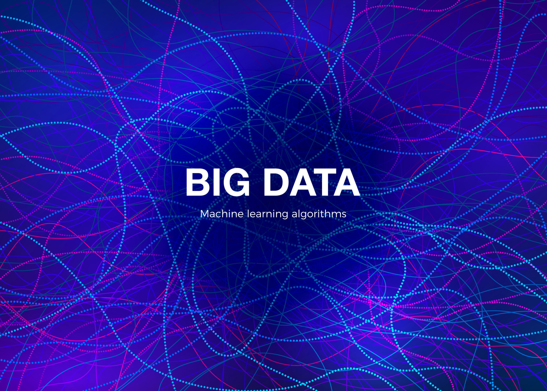 Big Data Visualisation Concept. Abstract Futuristic and Technology ...