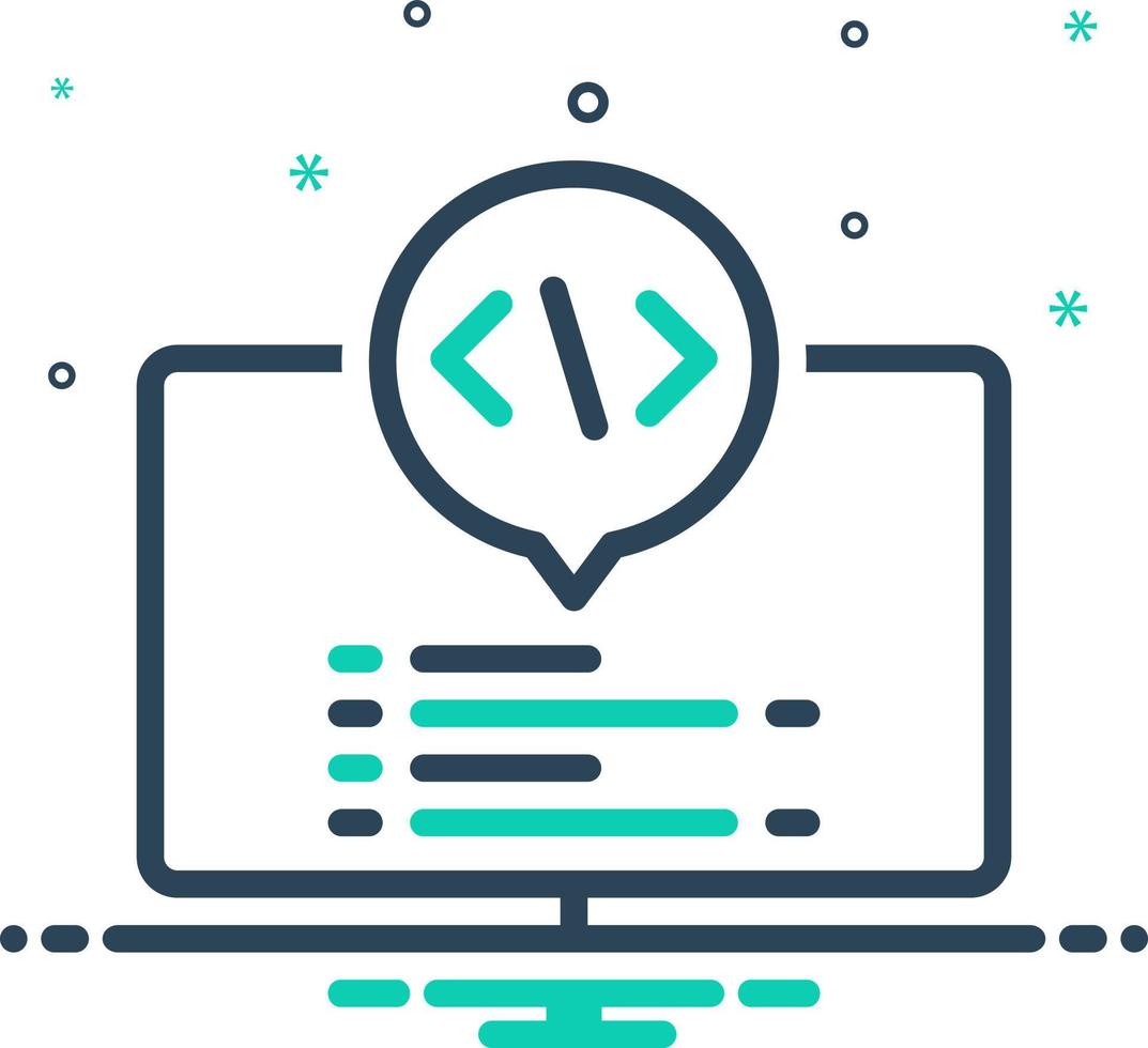 mezcla icono para sintaxis 22280907 Vector en Vecteezy