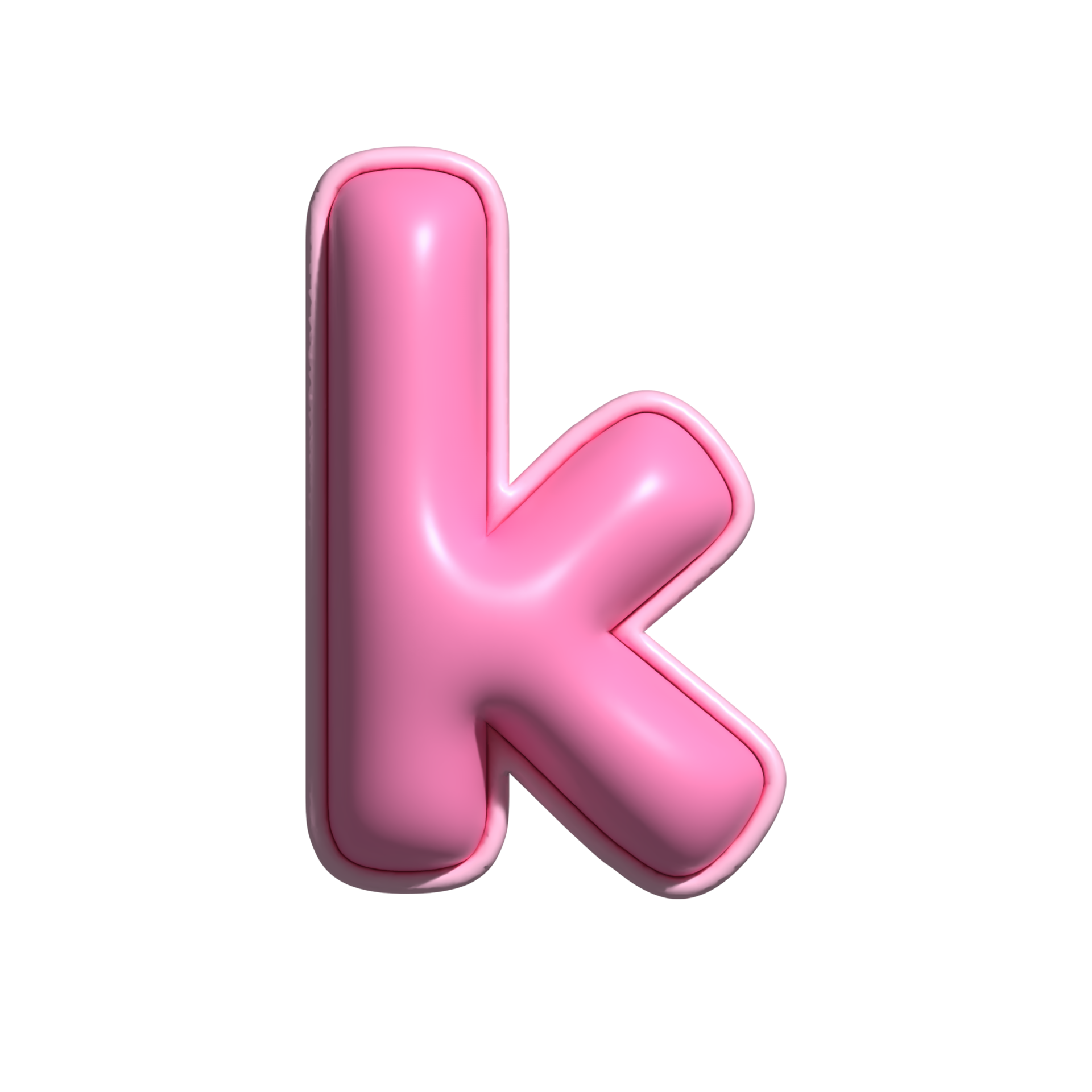 Letter k pink alphabet glossy 22281555 PNG Letter k pink alphabet glossy 22281555 PNG