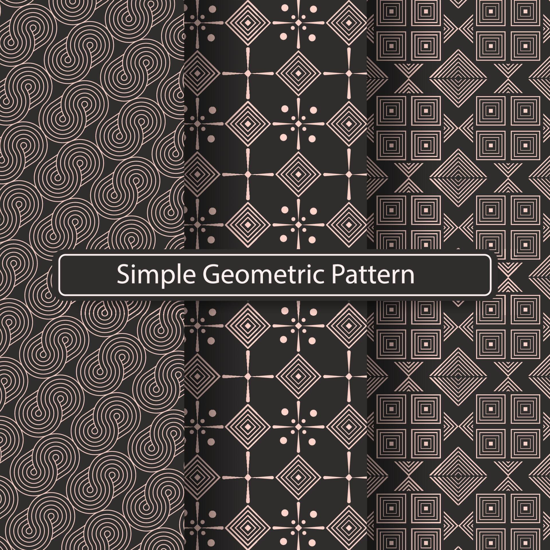 set of simple geometric patterns 22284198 Vector Art at Vecteezy