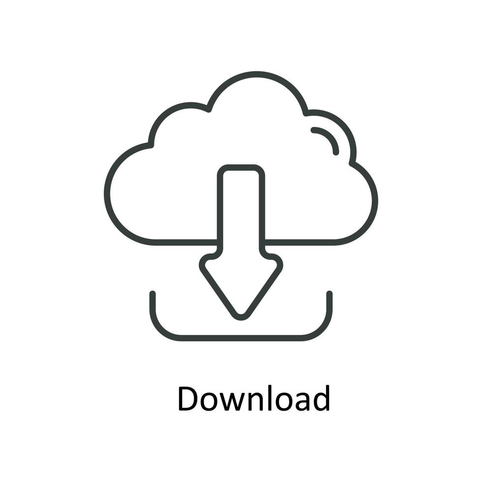 Download Vector outline Icons. Simple stock illustration stock 22285113 ...