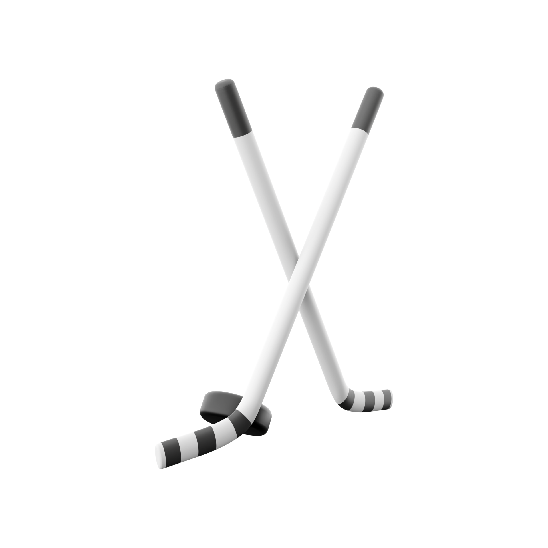 3d Rendering 3d Rendering Illustration Of Crossed Hockey Sticks And Puck Winter Sports Team
