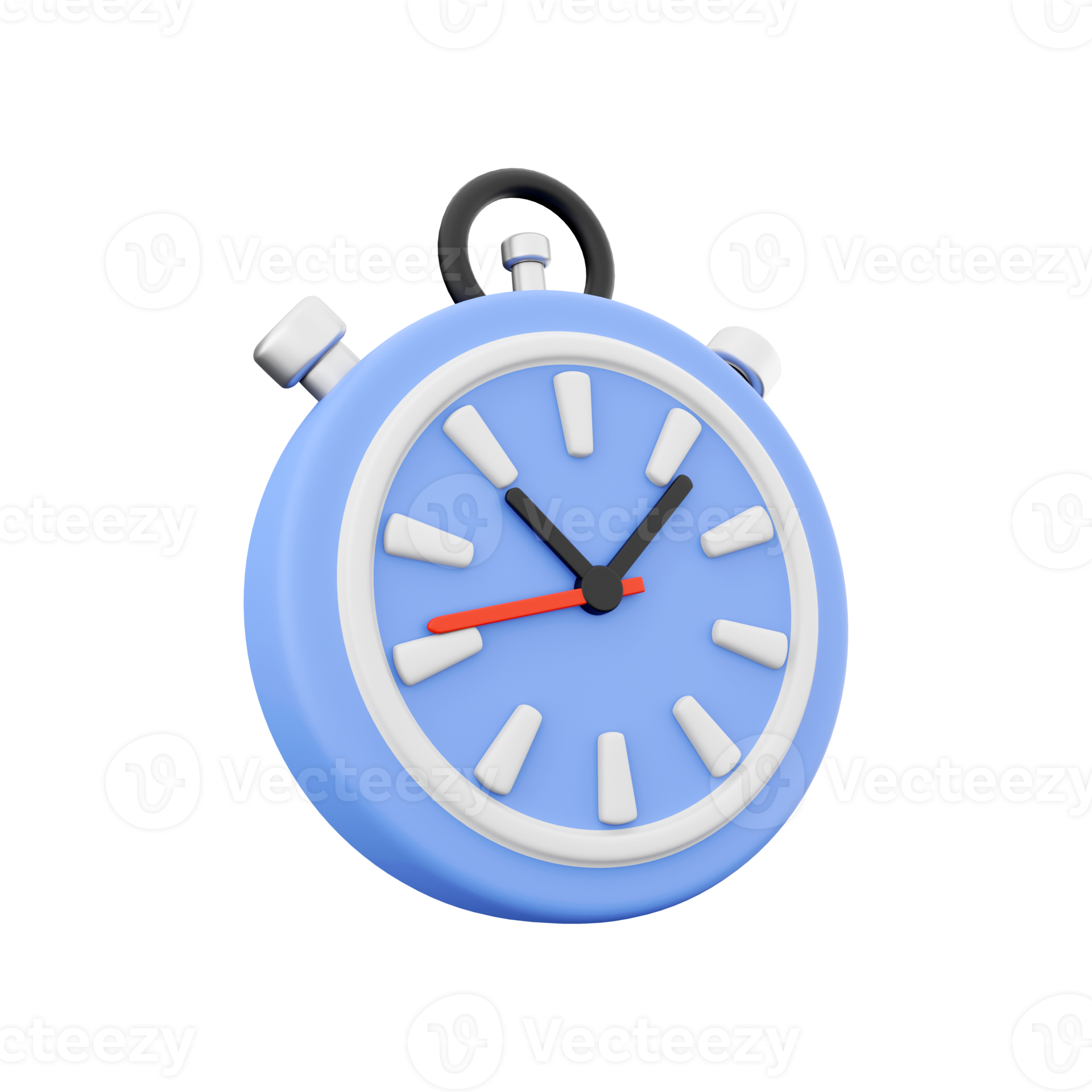 Time 3d render icon. Time lapse icon on white background. 3d render timer display. 22285223 PNG