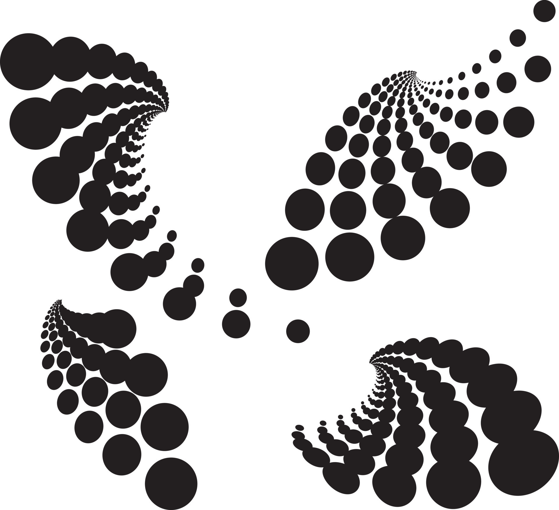 Black Dotted Patterns, Vector Graphics 22285535 Vector Art at Vecteezy