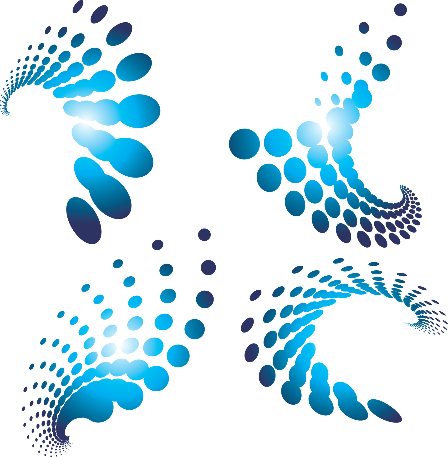 Blue Halftone Patterns, Vector Graphics 22285550 Vector Art at Vecteezy