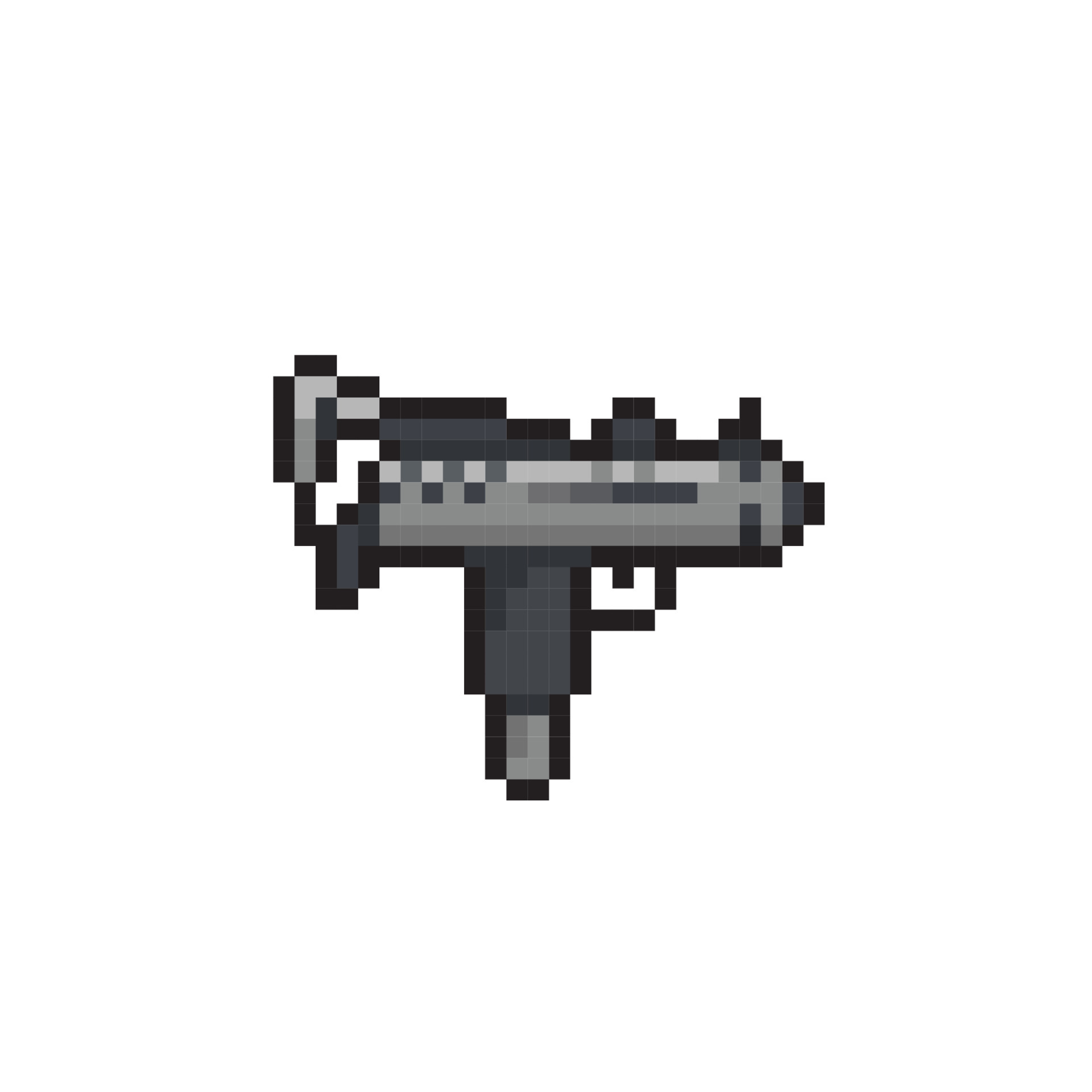 Mini Sub Machine Gun In Pixel Art Style 22285624 Vector Art At Vecteezy