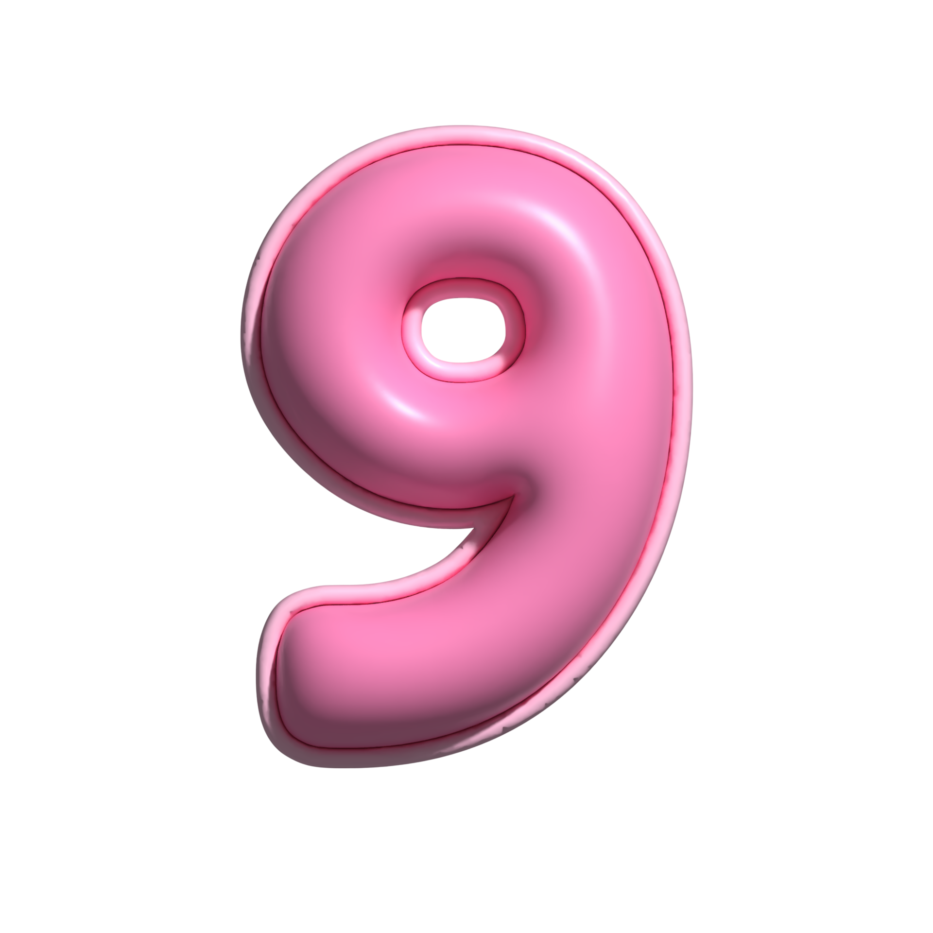 Free number 9 pink alphabet glossy 22285959 PNG with Transparent Background Free number 9 pink alphabet glossy 22285959 PNG with Transparent Background