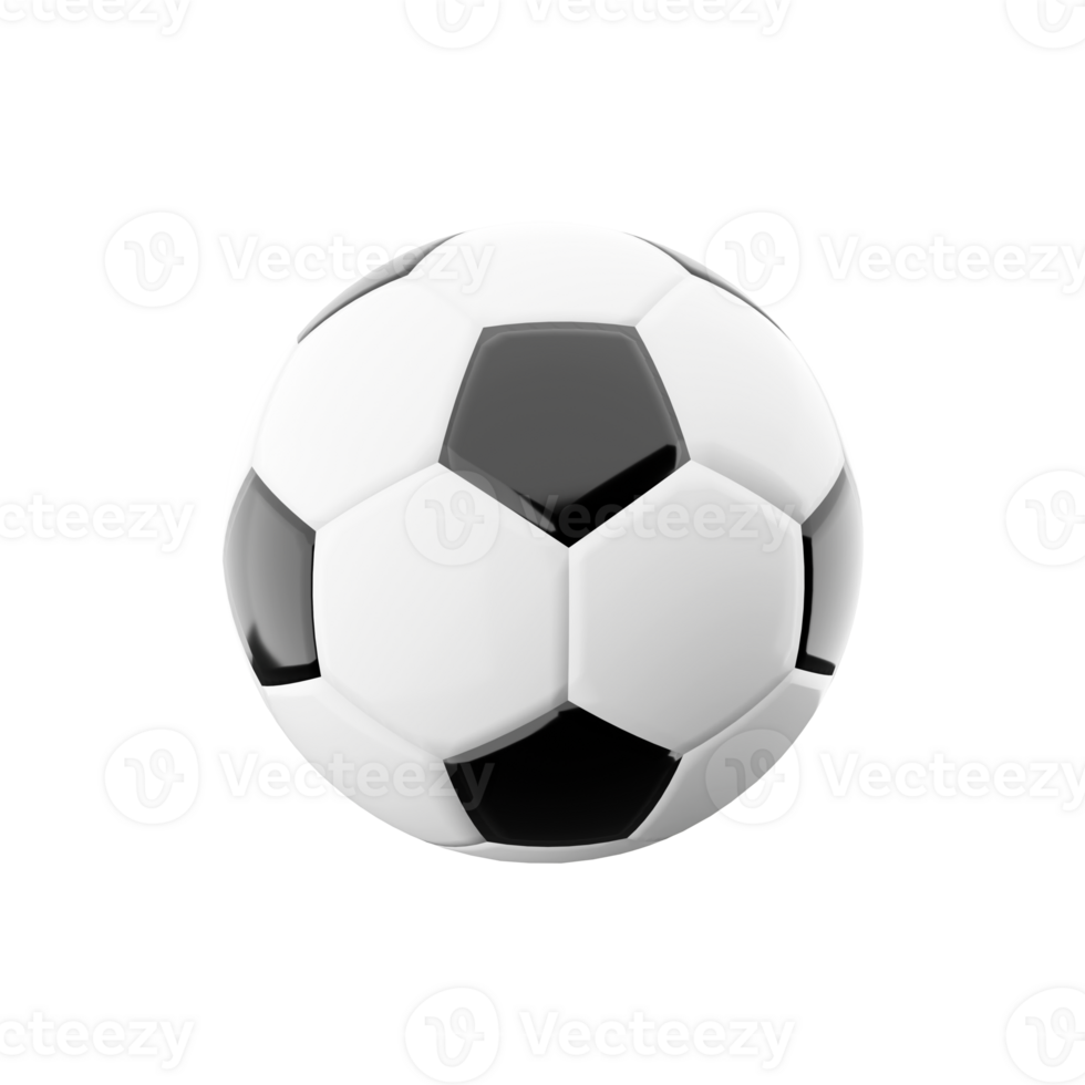 3d Rendering Black And White Soccer Ball Icon 3d Render Solid Or Hollow Inside Ball Of Elastic