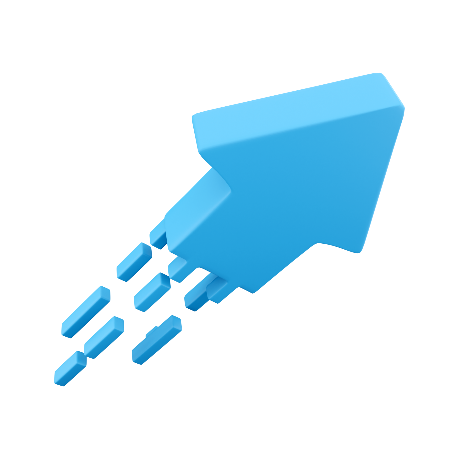 3d render blue arrow icon. 3d render Blue flexible stock arrows up ... 3d render blue arrow icon. 3d render Blue flexible stock arrows up ...