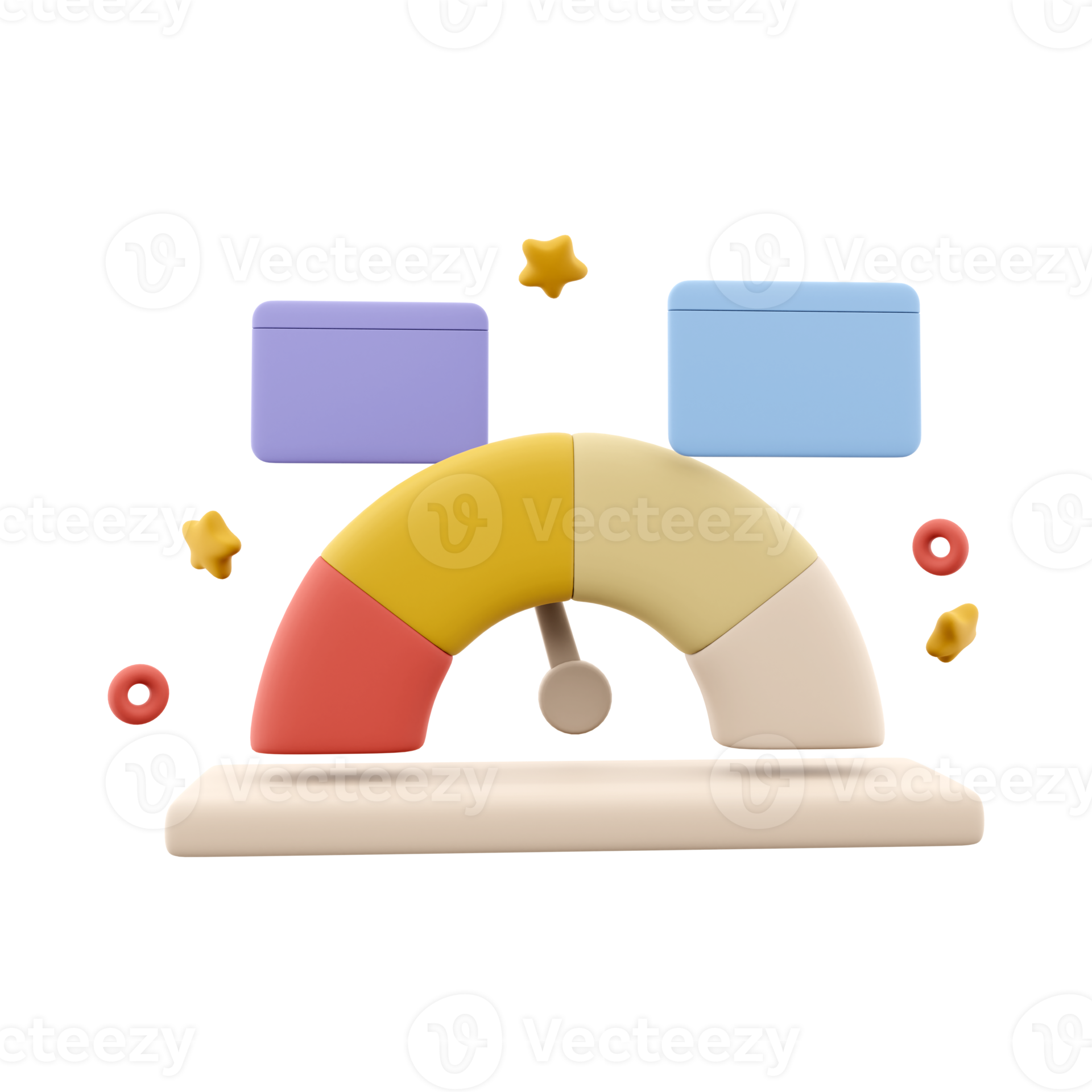 3d Rendering Arrow Point Scale Speedometer Icon 3d Render Icon Performance Pointer Rating Risk