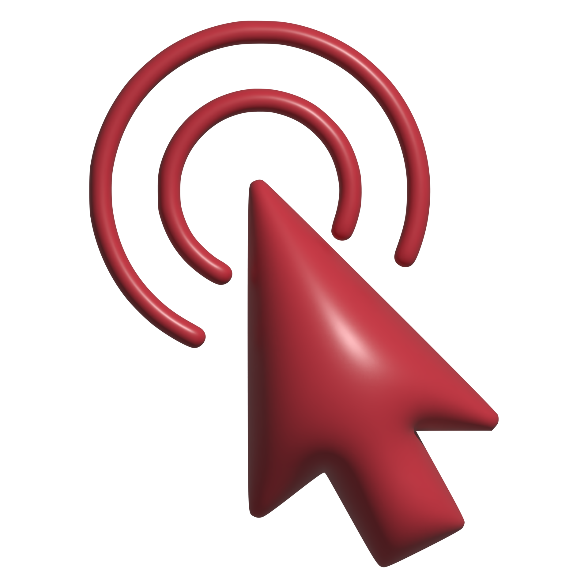 3d Icon Of Cursor Pointer 22288337 Png