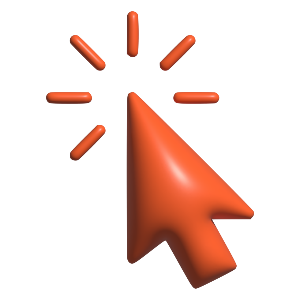 3d Icon Of Cursor Pointer 22288617 Png