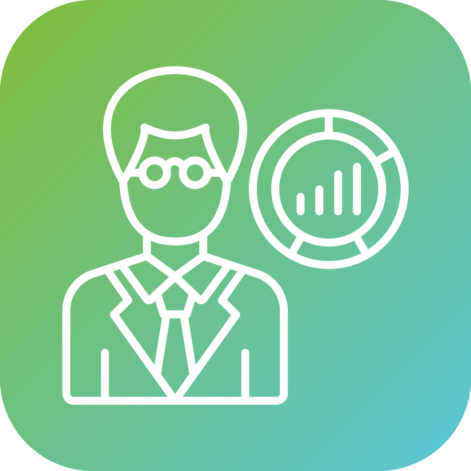 Data Scientist Male Vector Icon Style 22292689 Vector Art at Vecteezy