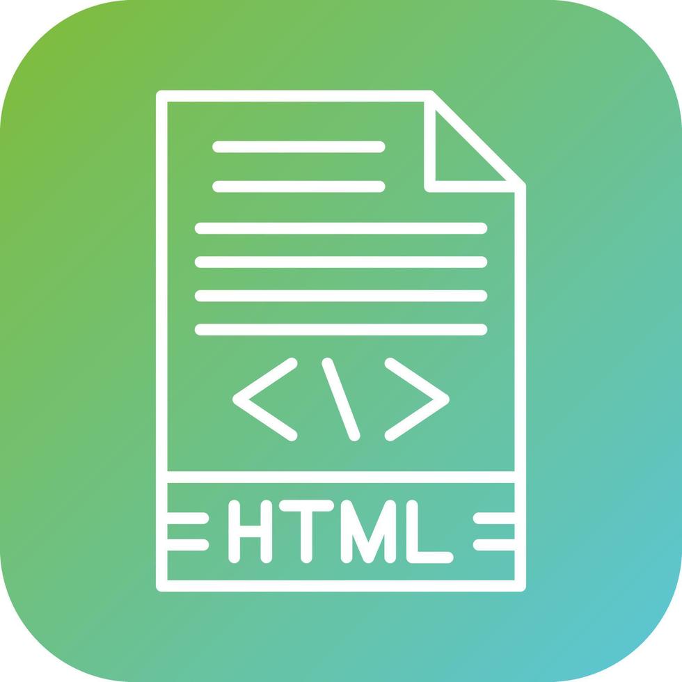 HTML Vector Icon Style 22293046 Vector Art at Vecteezy