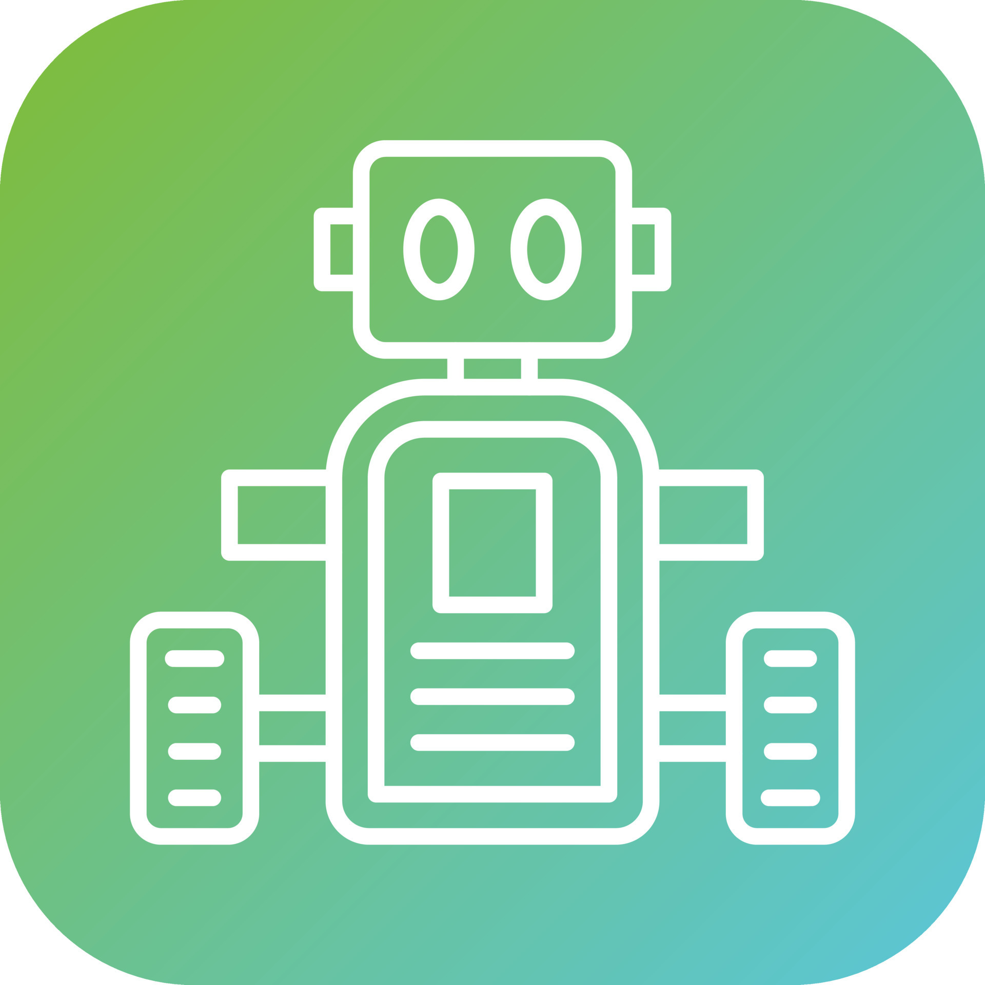 Mobile Robot Vector Icon Style 22295681 Vector Art at Vecteezy
