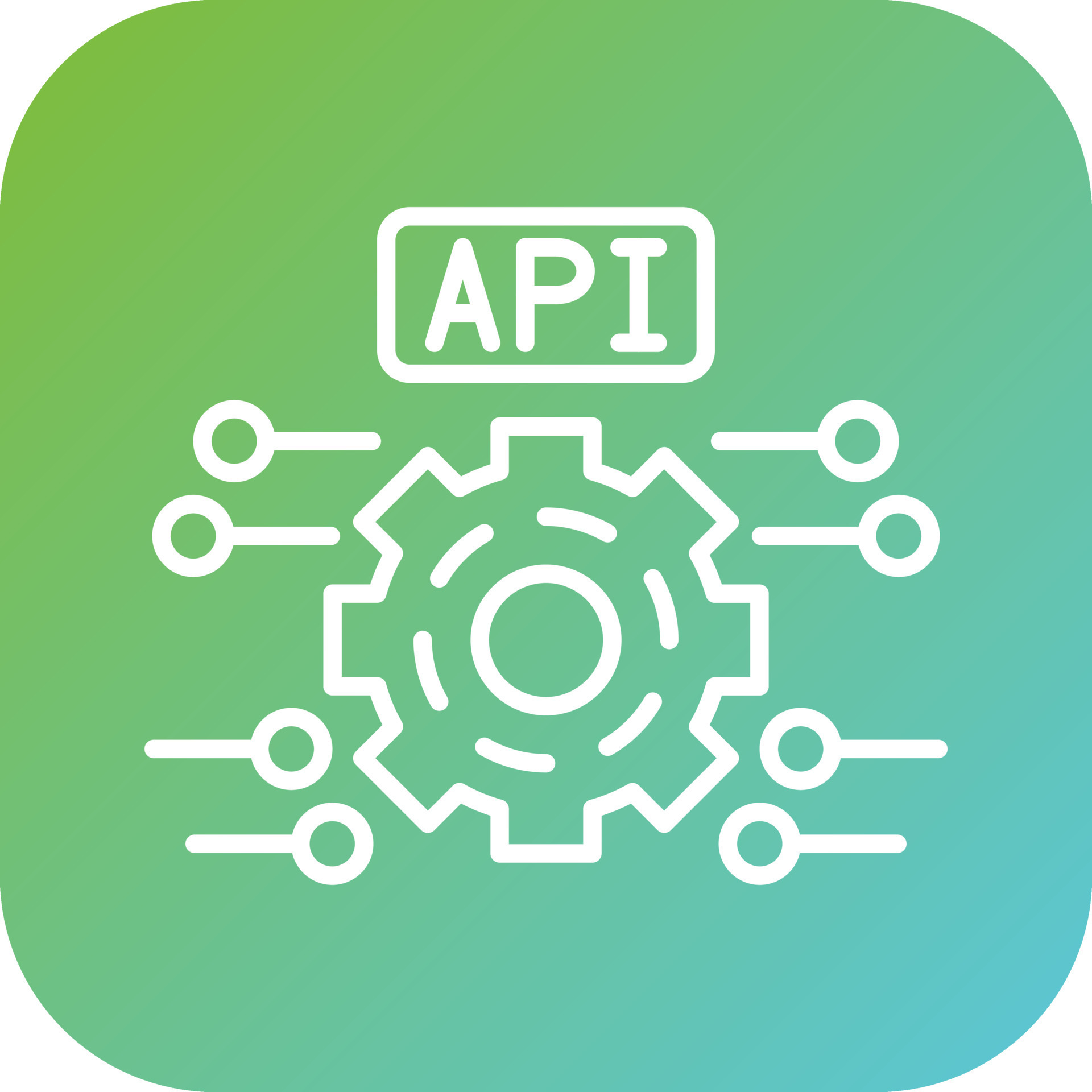 Api Vector Icon Style 22295749 Vector Art At Vecteezy