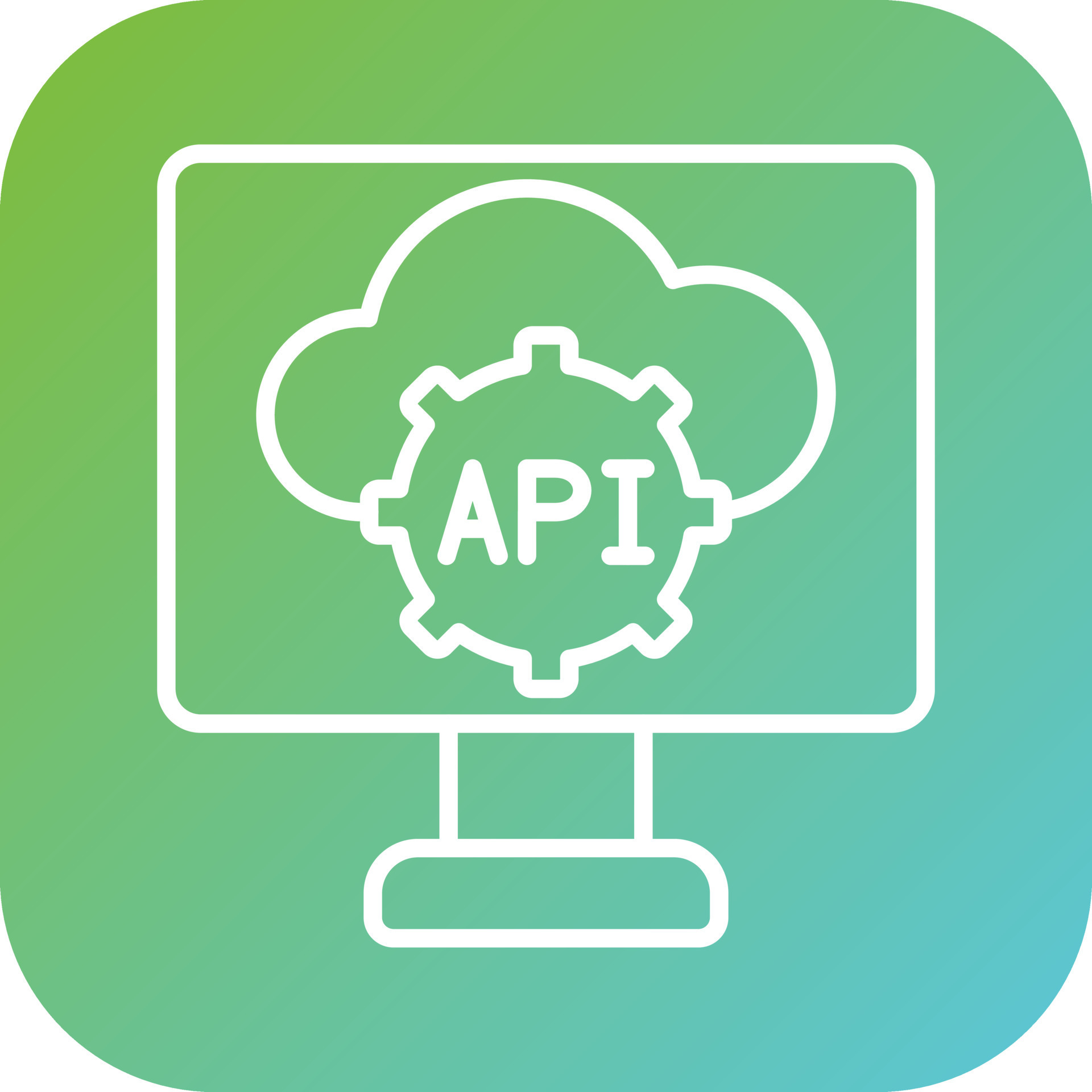 Api Vector Icon Style 22296527 Vector Art At Vecteezy