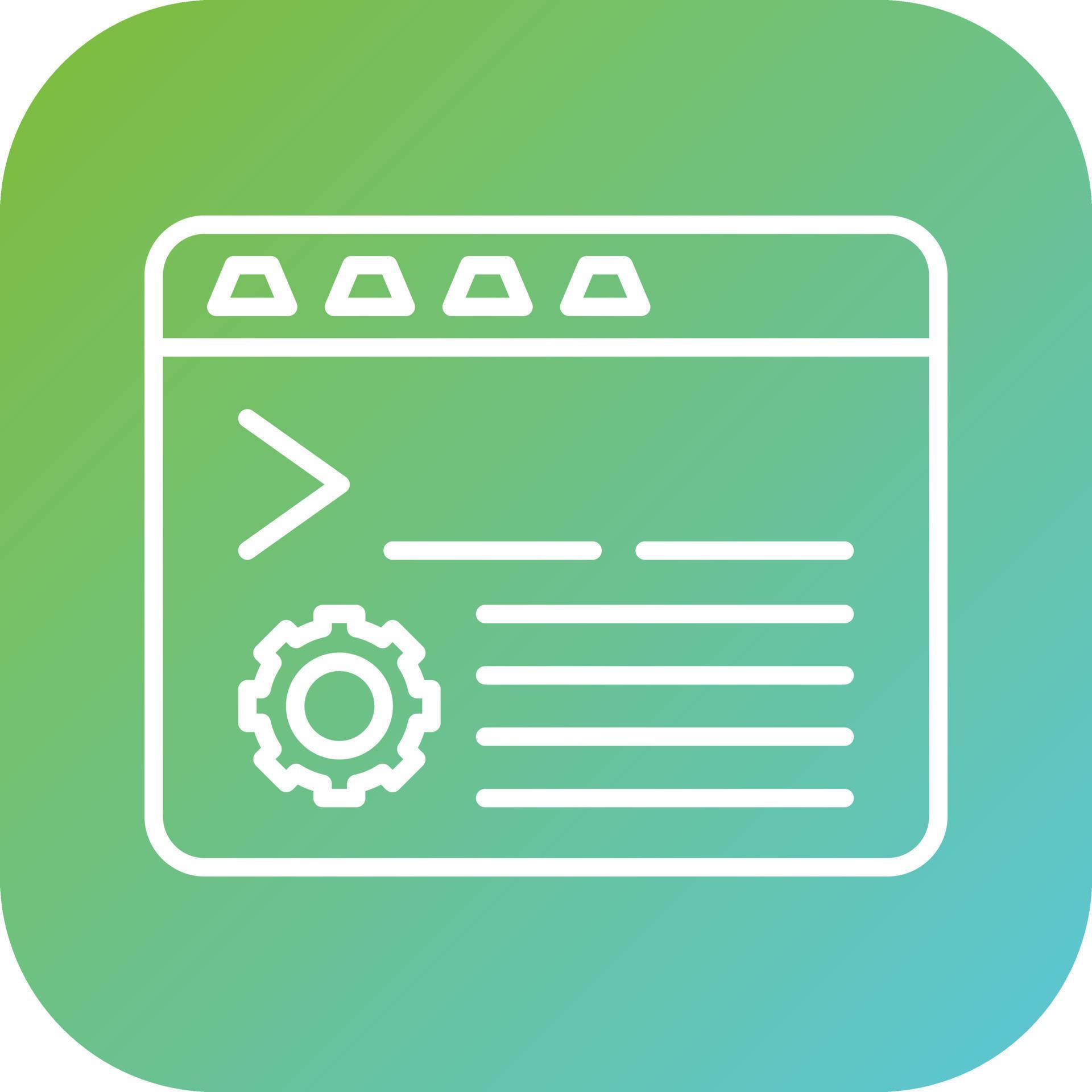 Command Line Vector Icon Style 22297184 Vector Art At Vecteezy