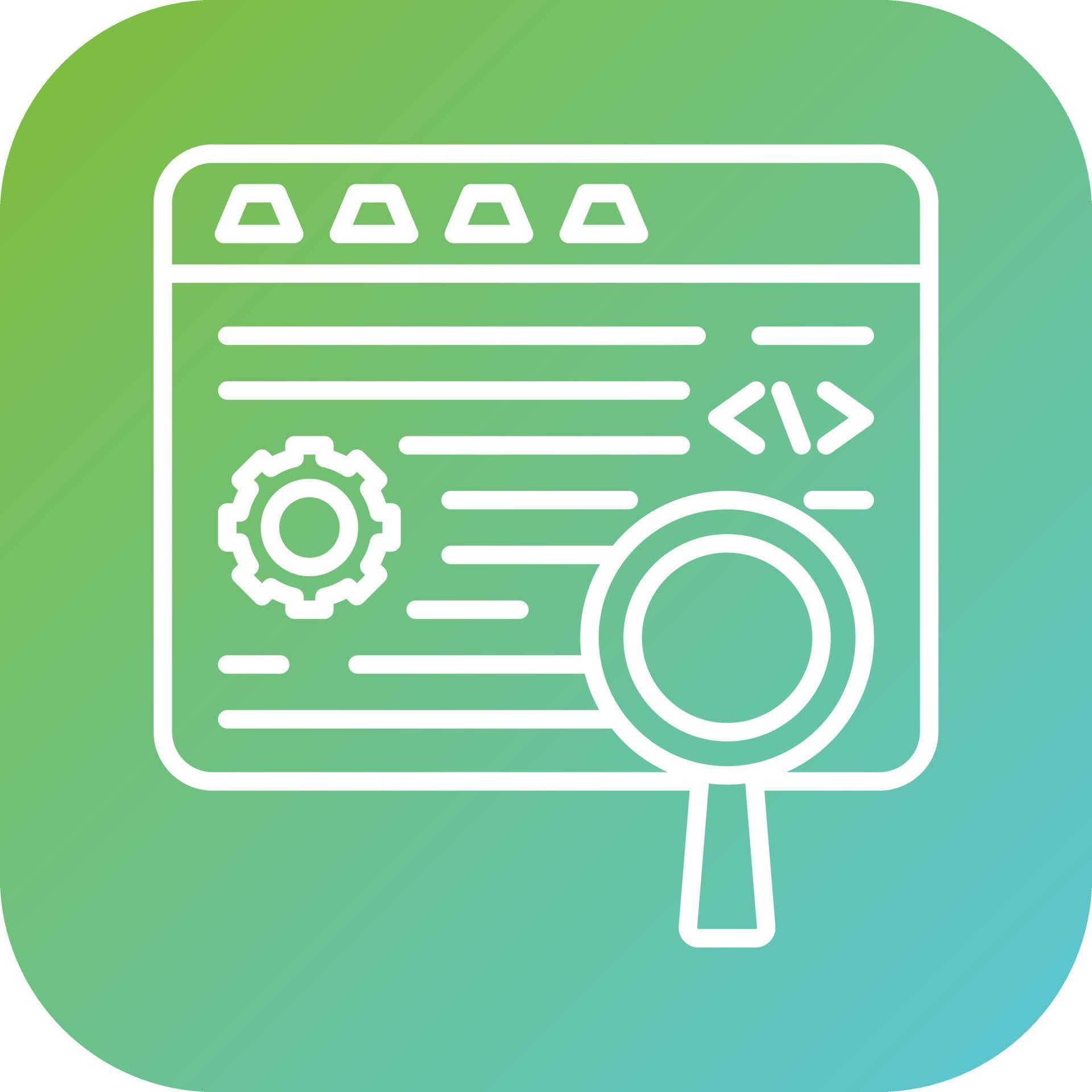 Code Testing Vector Icon Style 22297228 Vector Art At Vecteezy