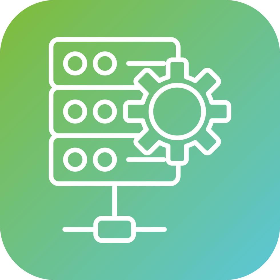 Database Settings Vector Icon Style 22297838 Vector Art At Vecteezy