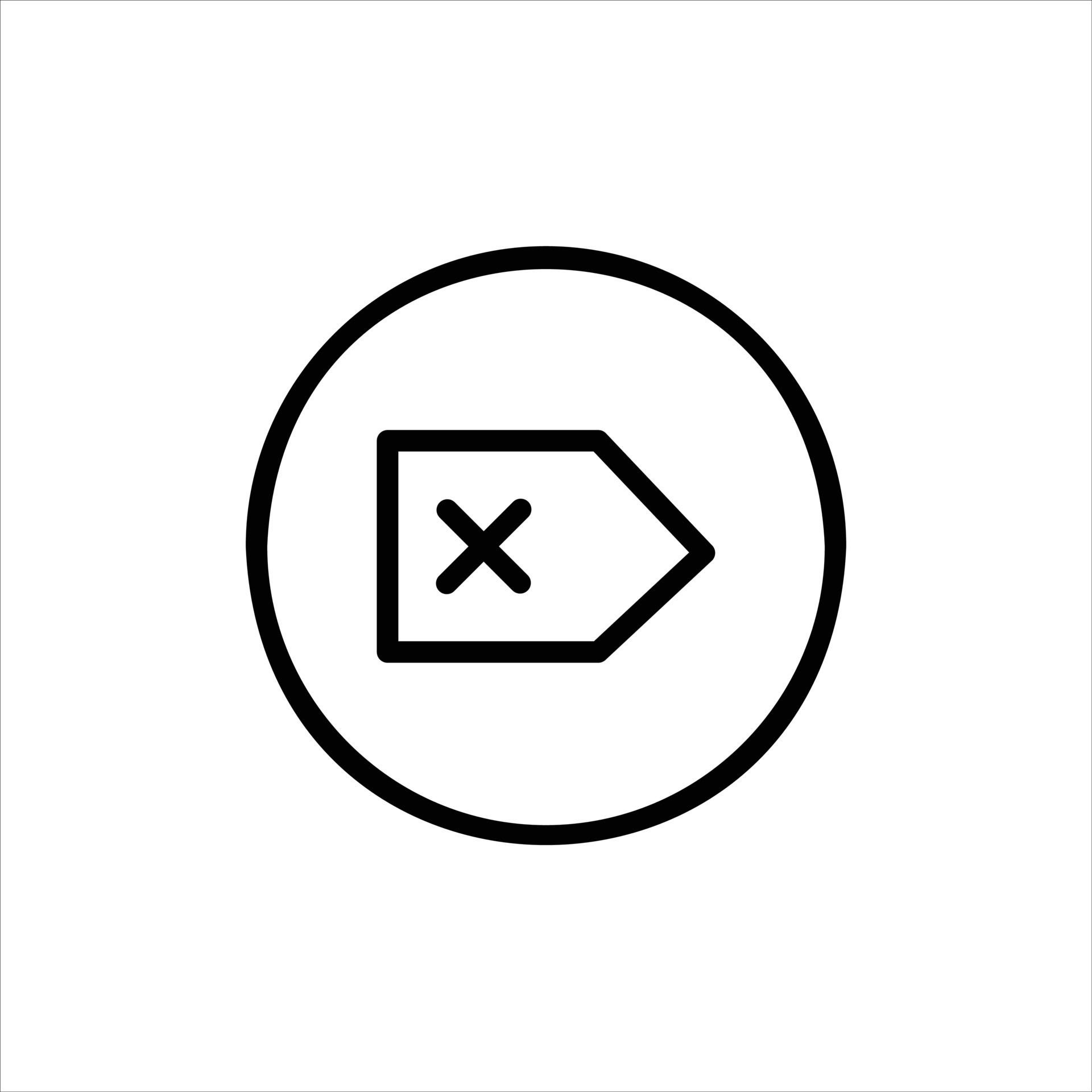 Delete In Flat Design Style 22301997 Vector Art At Vecteezy