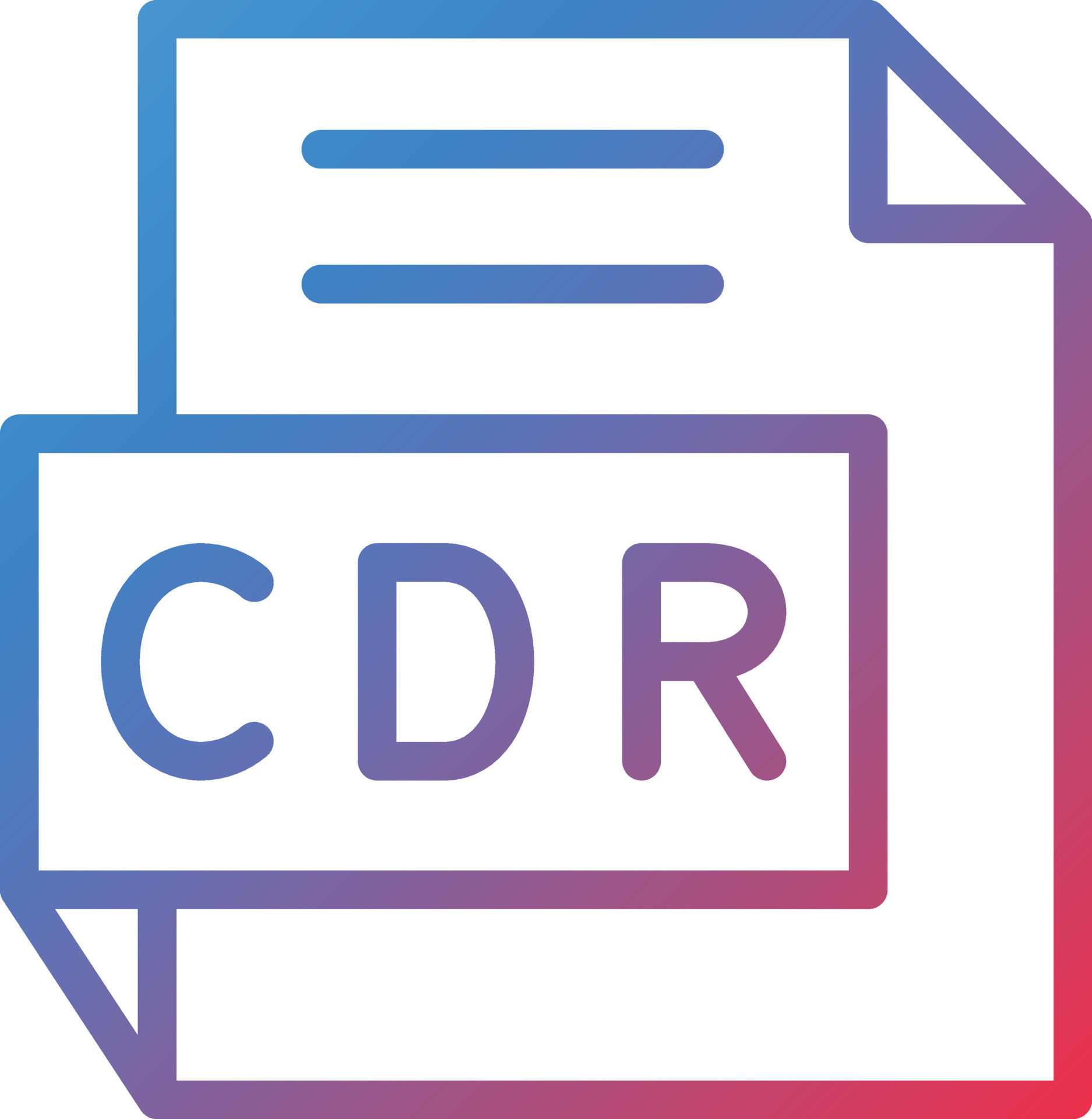 Vector Design CDR Icon Style 22303464 Vector Art at Vecteezy