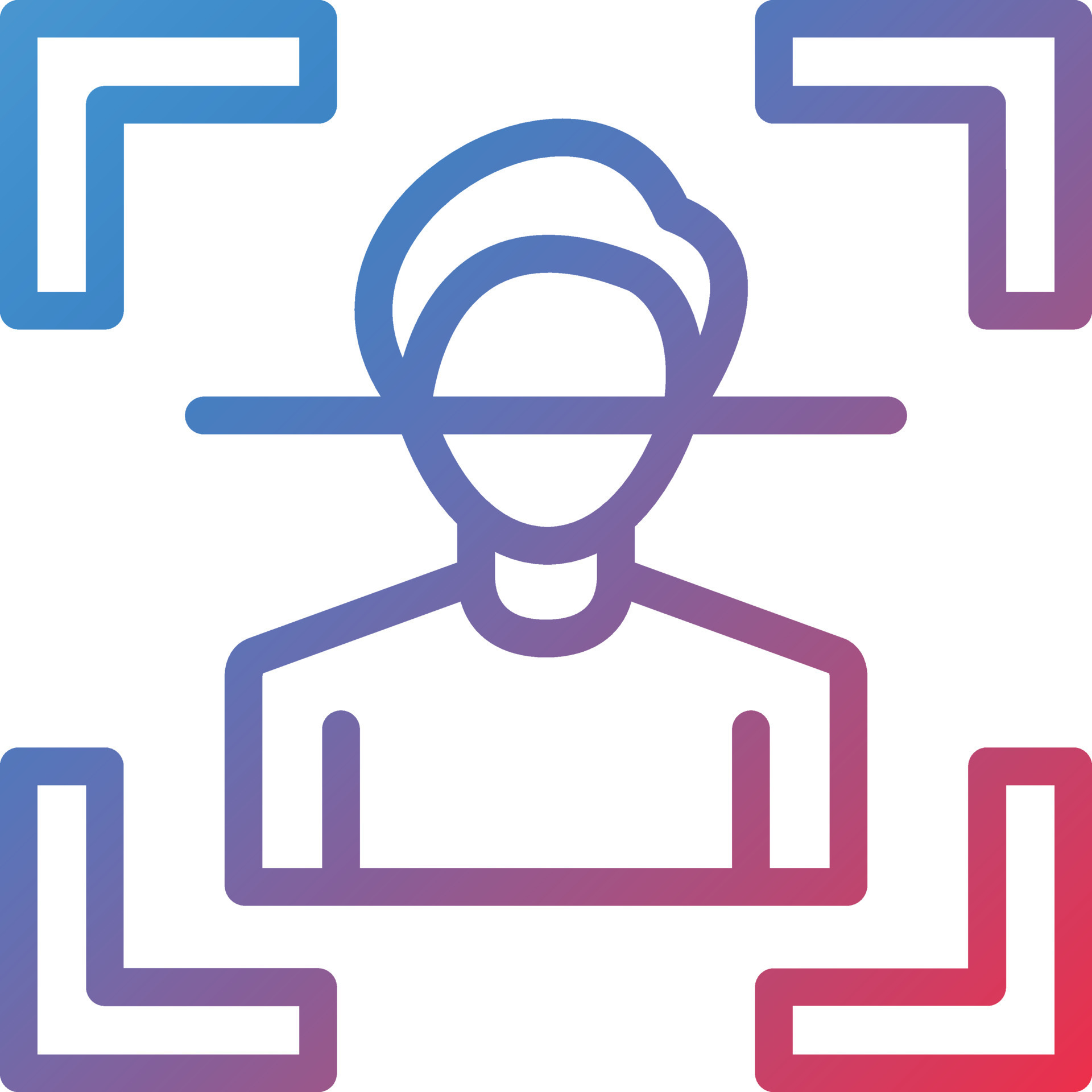 Vector Design Facial Recognition Icon Style 22303528 Vector Art At Vecteezy