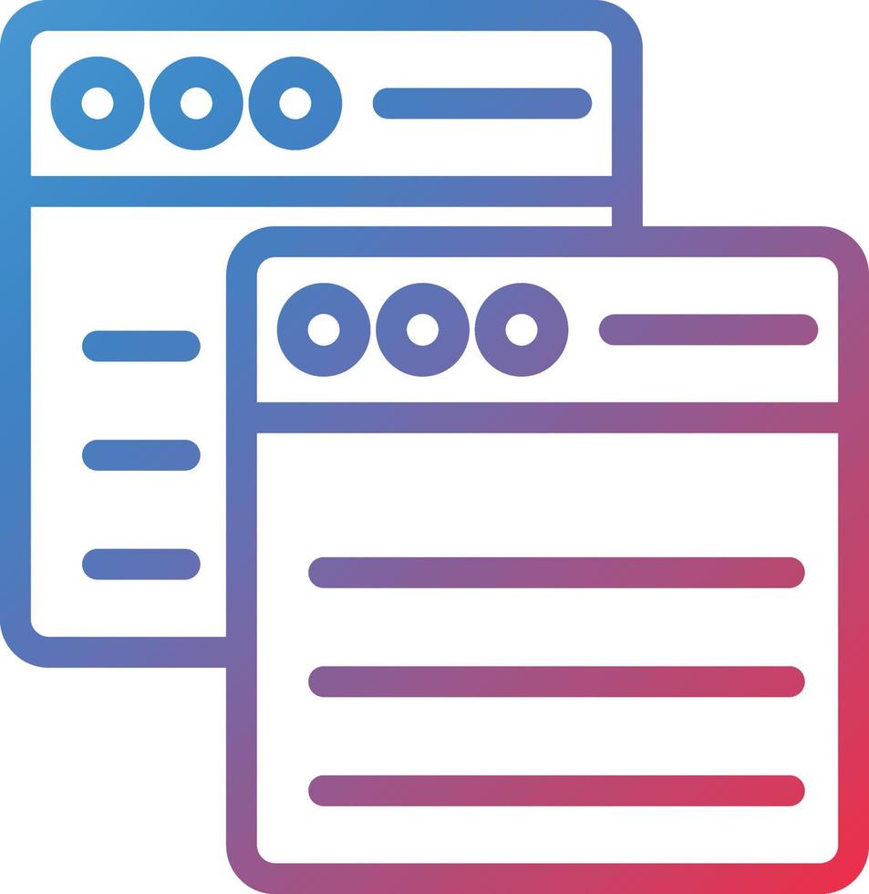 Vector Design Duplicate Browser Icon Style 22304004 Vector Art At Vecteezy
