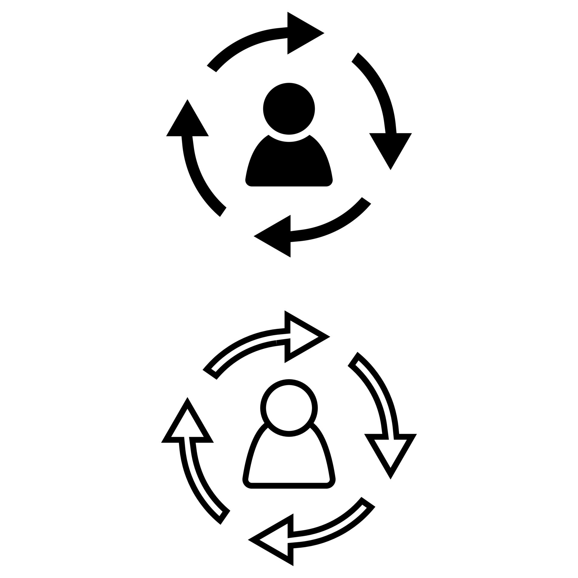 User Prediction Icon Vector Set Behaviour Illustration Sign Collection Consumer Symbol