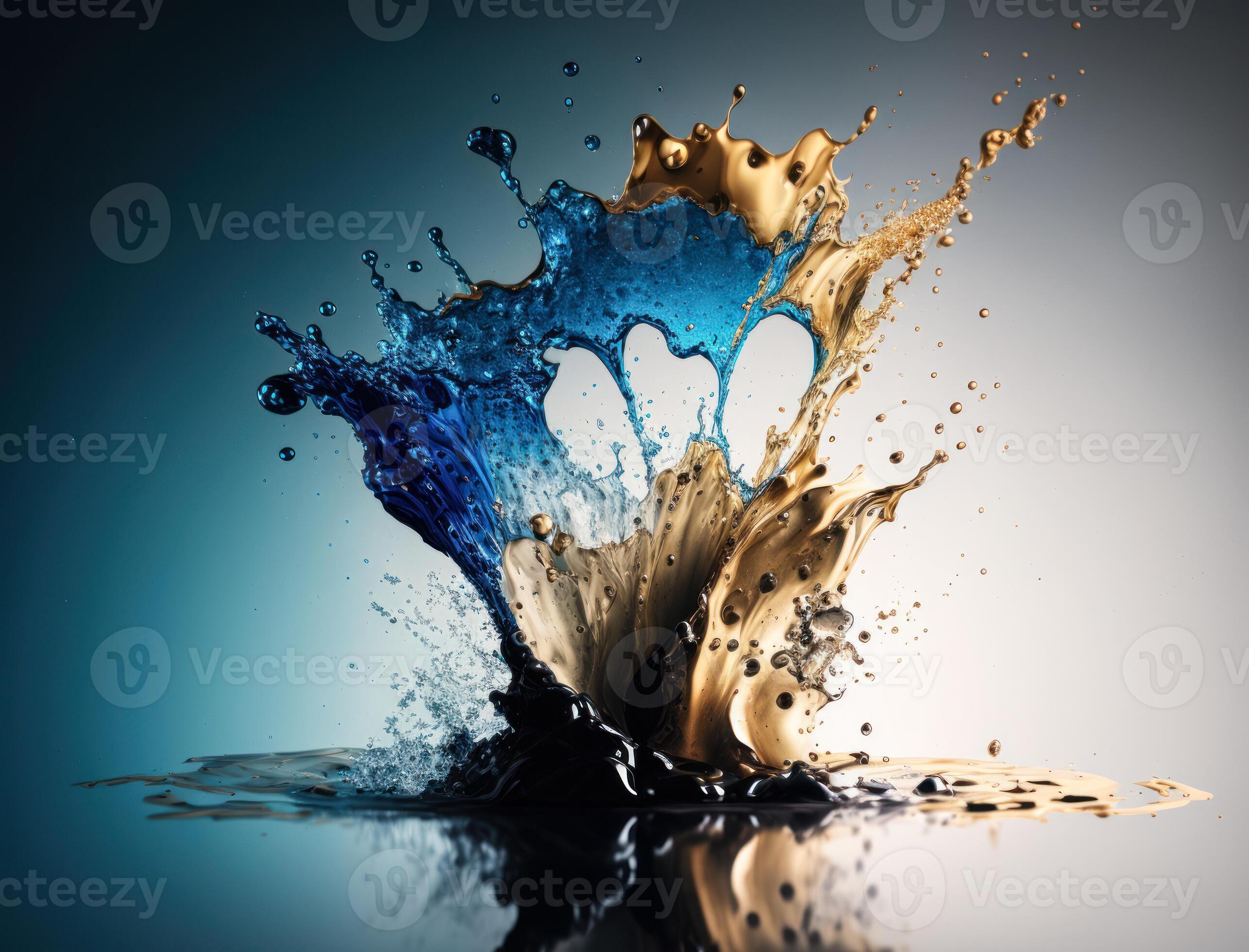Fresh water splash background created with technology 22308886 Stock Photo at Vecteezy