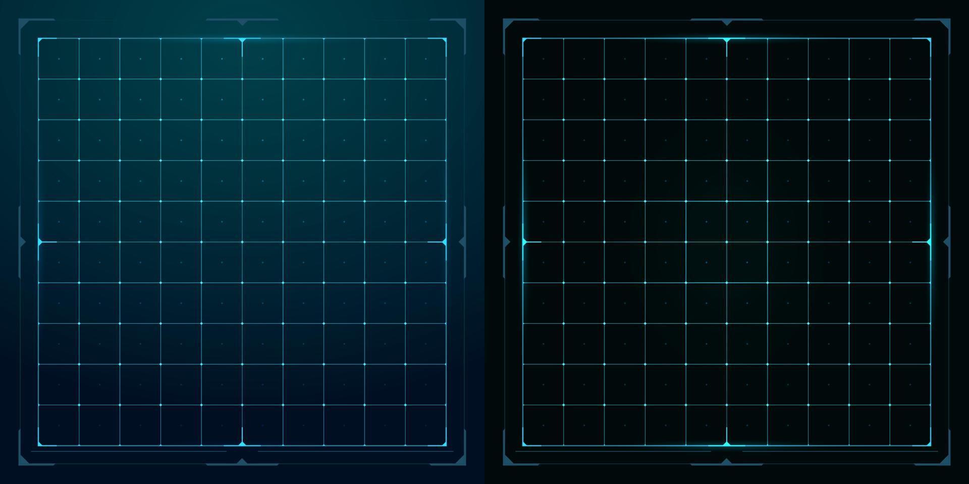 HUD grid tech interface, futuristic data screen 22309176 Vector Art at Vecteezy