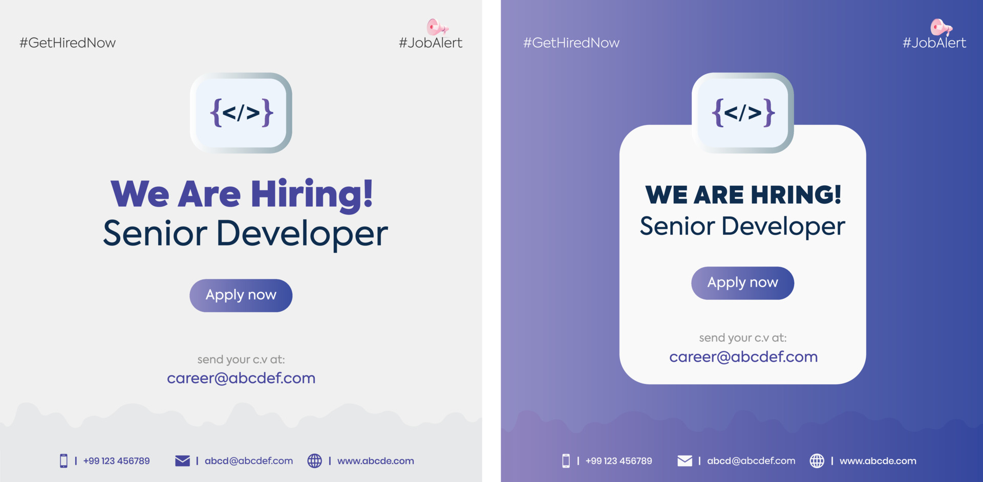 Software developer hiring. We are hiring senior developer. Apply now ... Software developer hiring. We are hiring senior developer. Apply now ...