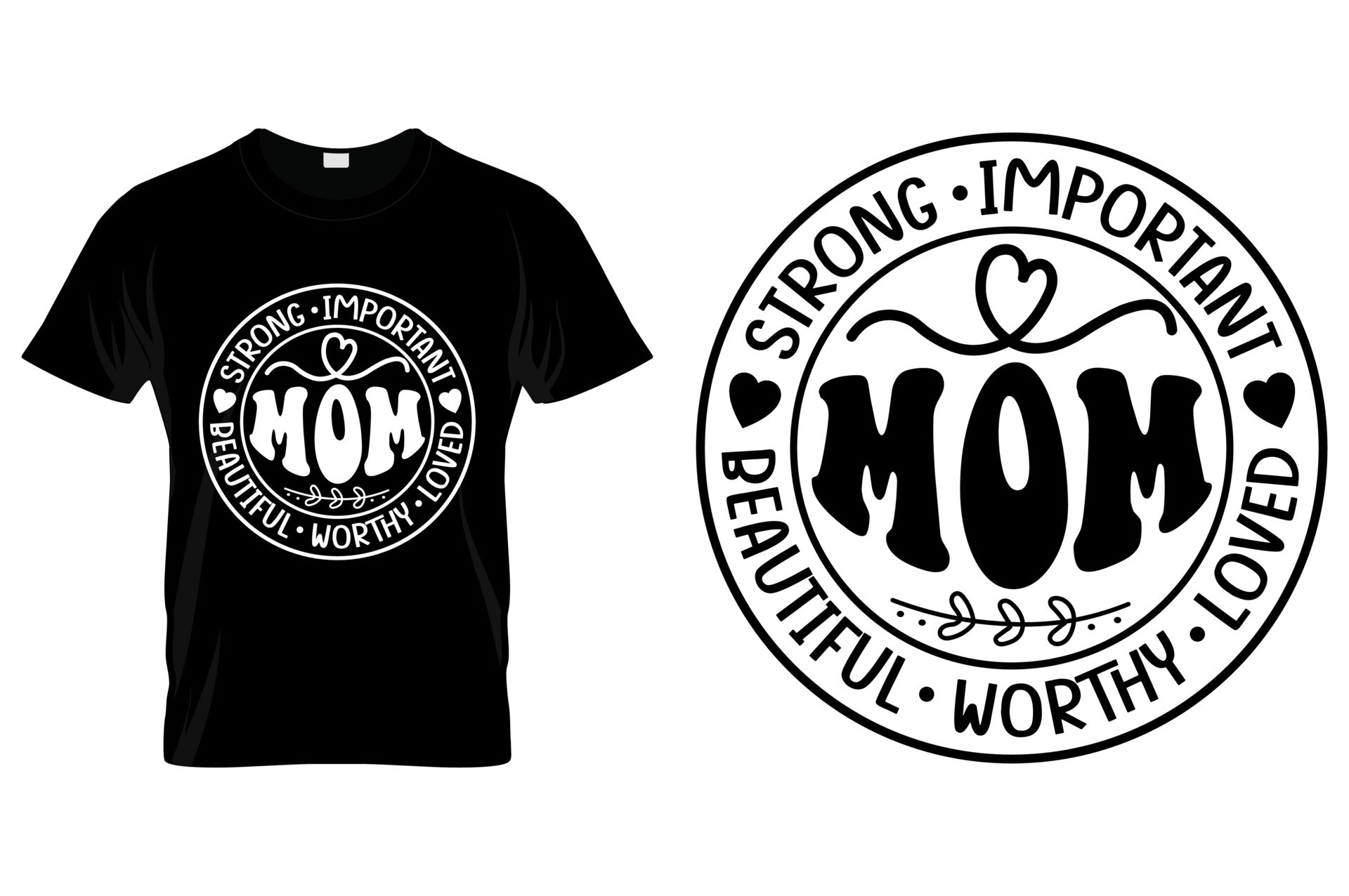 Typography Mom T Shirt Design Vector Mother Day Quotes 22310243 Vector