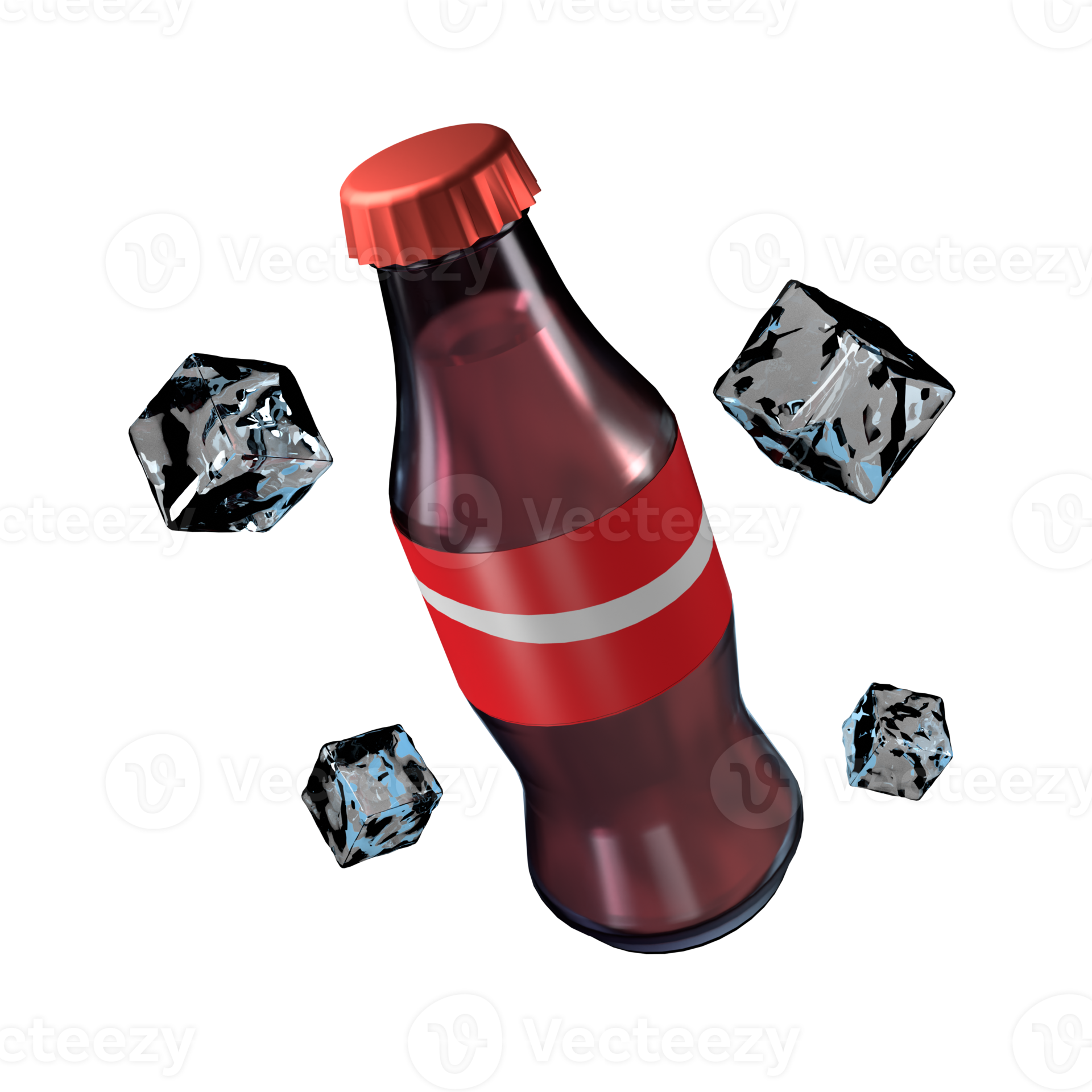 Coke bottle 3D illustration 22310931 PNG