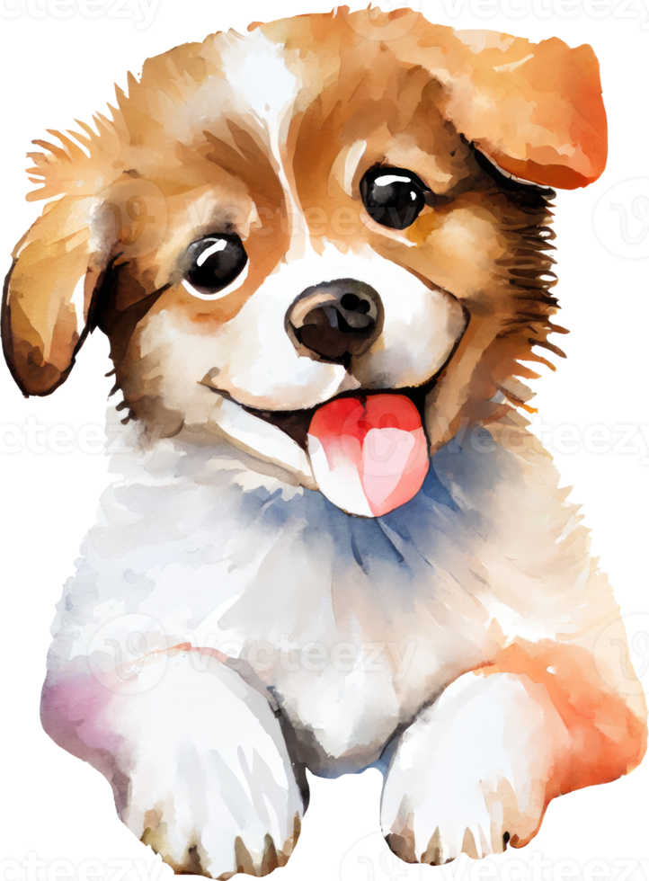 Free Cute Puppy Dog Watercolor 22314393 PNG with Transparent Background