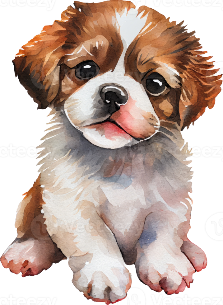 Free Cute Puppy Dog Watercolor 22314400 PNG with Transparent Background